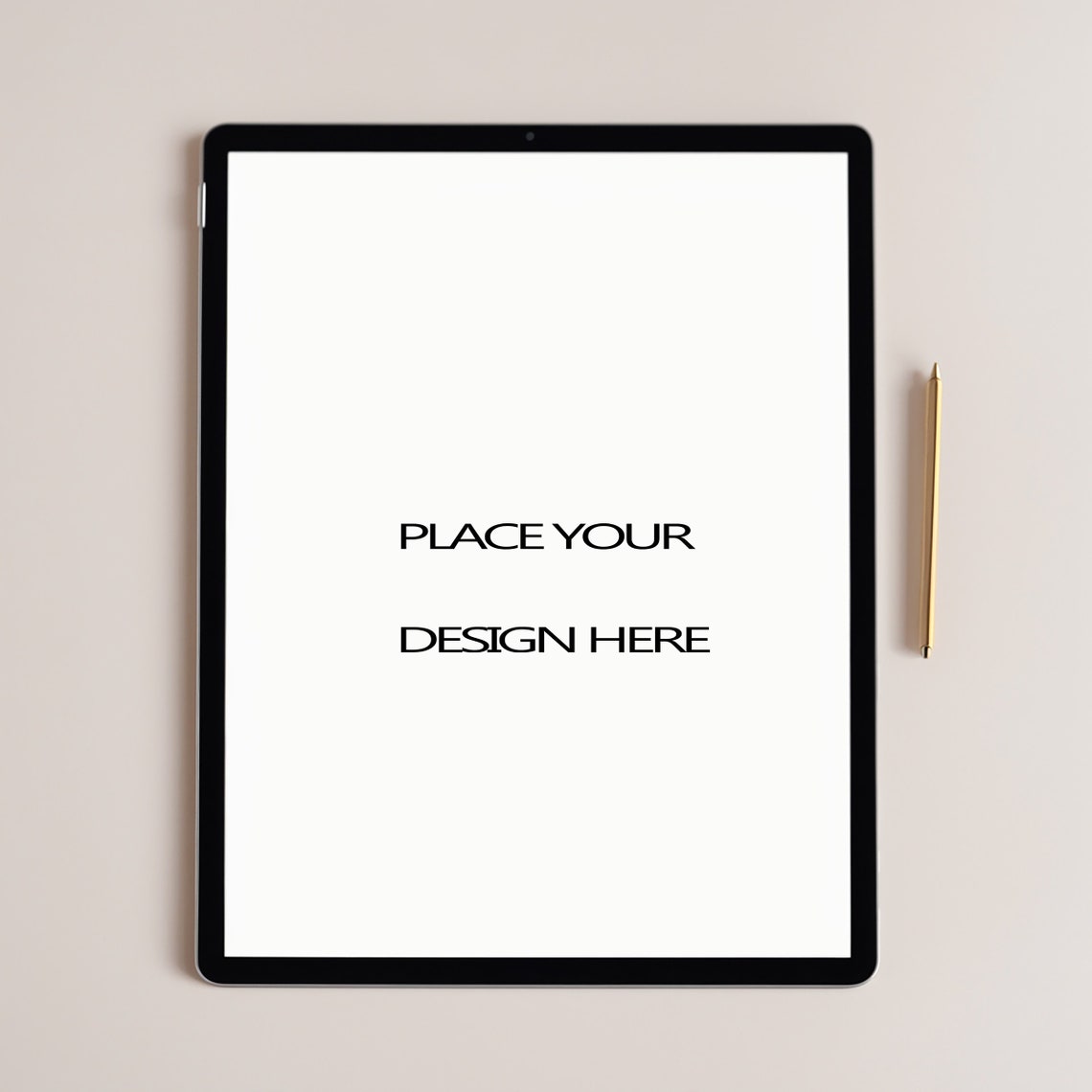 White iPad Mockup, Device Mockup, Digital Planner, iPad Planner, Stock ...