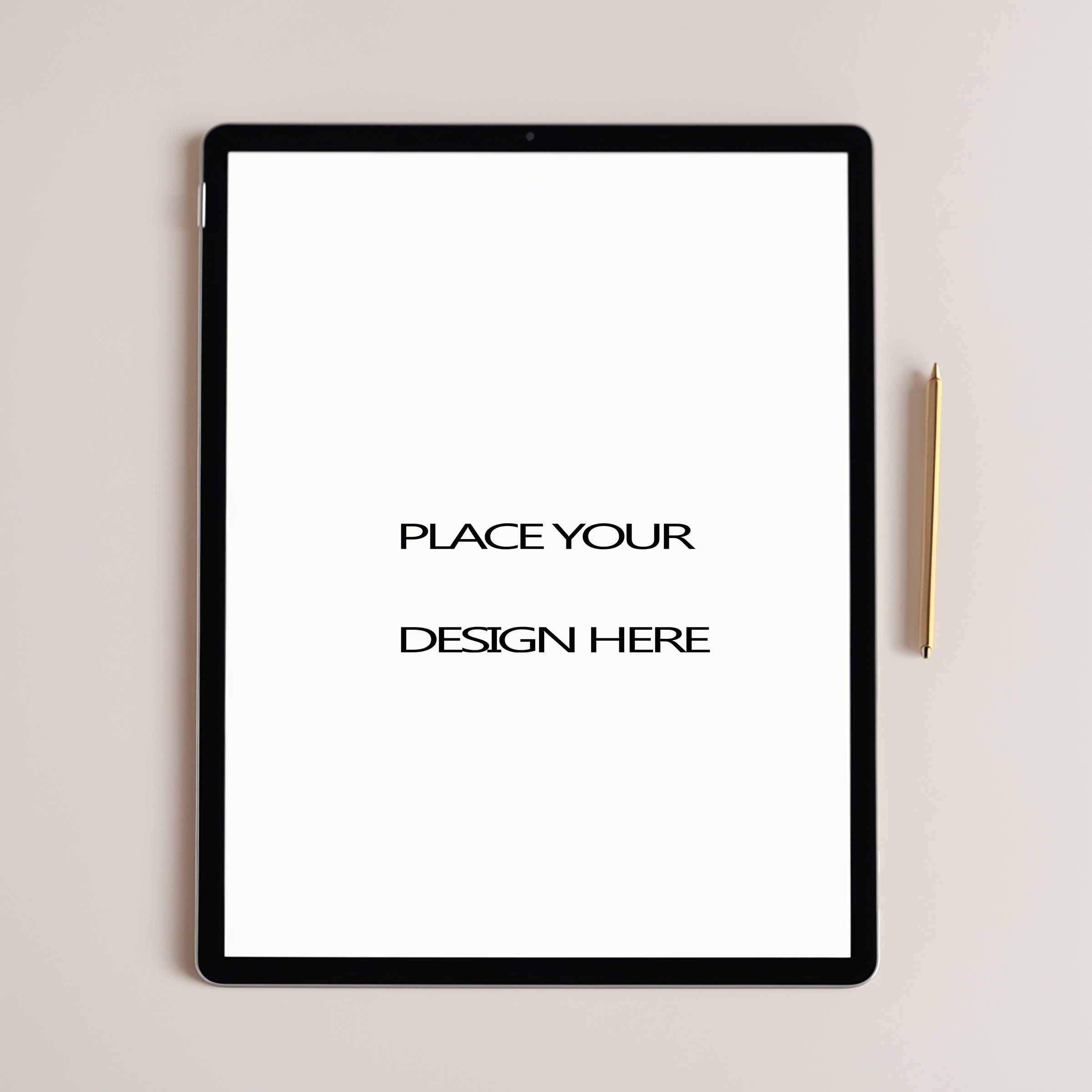 White iPad Mockup, Device Mockup, Digital Planner, iPad Planner, Stock ...
