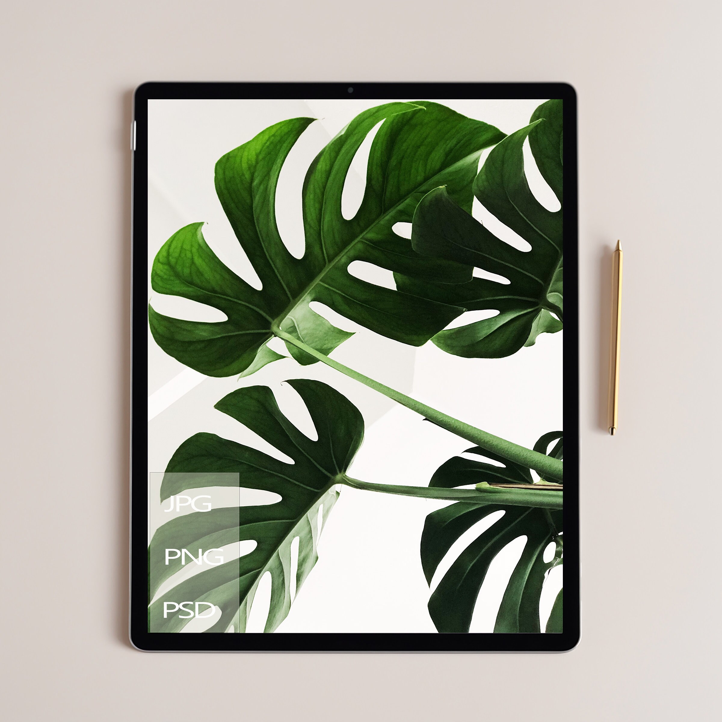 White iPad Mockup, Device Mockup, Digital Planner, iPad Planner, Stock ...