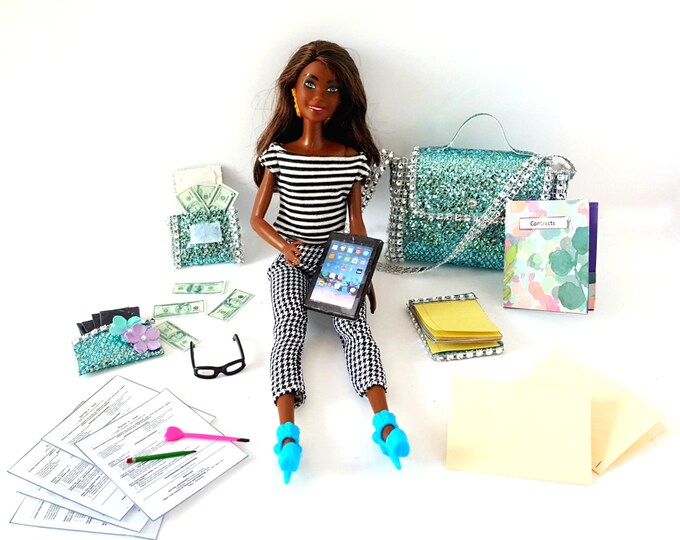 Miniature Office Documents Miniature Business Woman Doll - Etsy