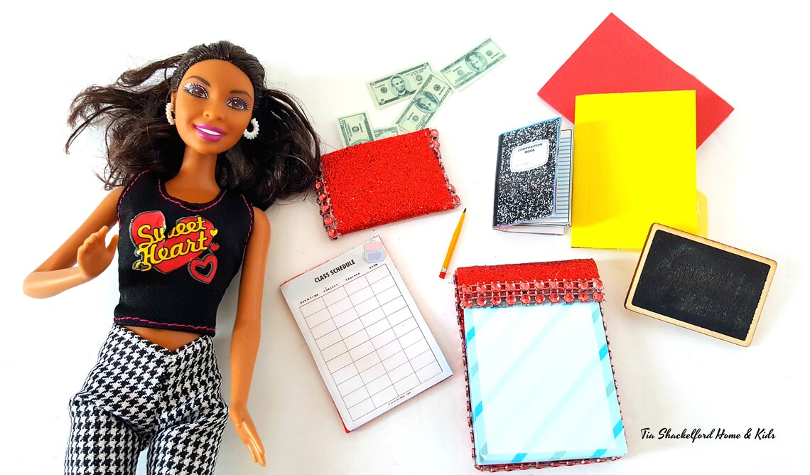 Doll School Supplies Miniature School Supplies Dollhouse | Etsy