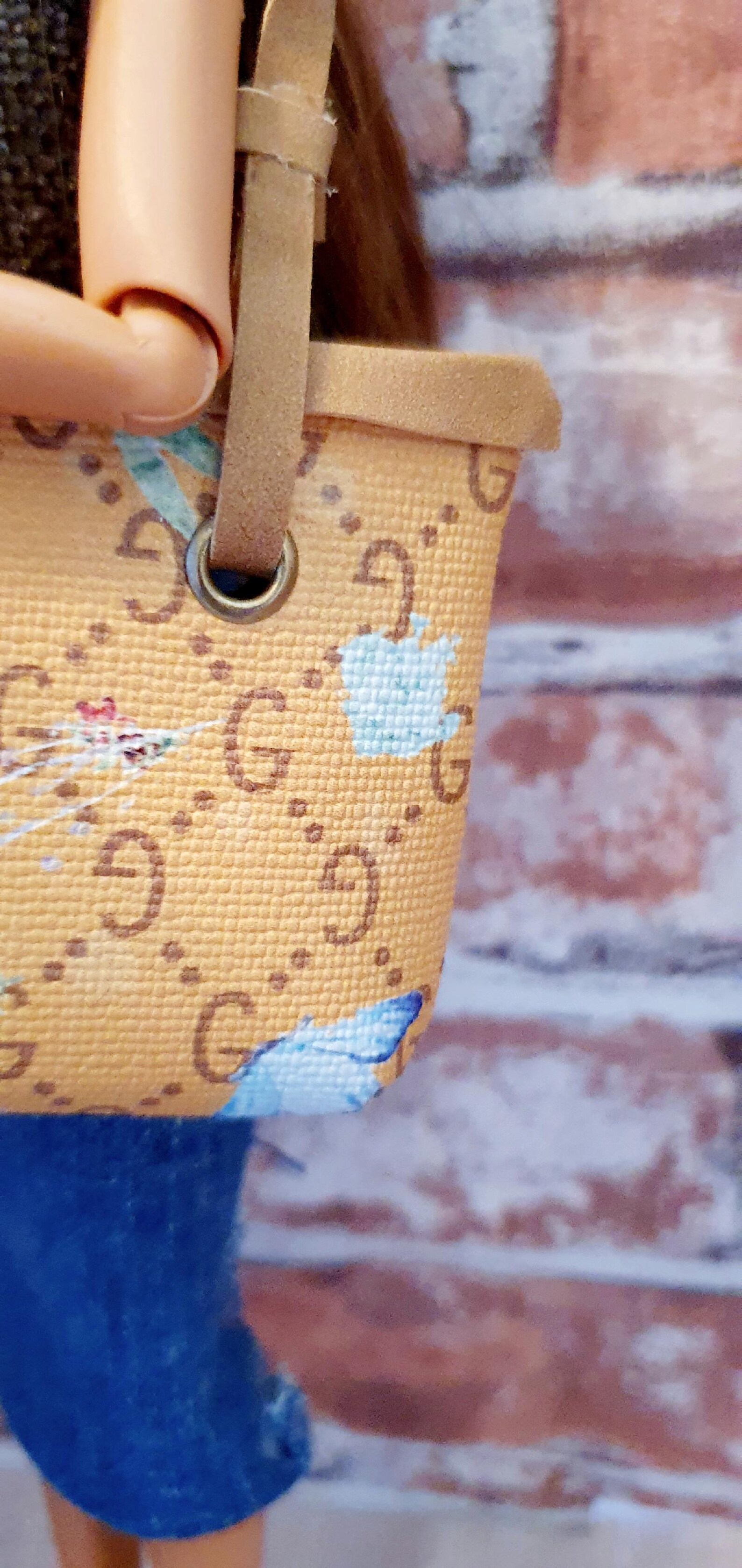 Designer Handbag for Dolls, Miniature Handbag, Doll Purse, 1:6 Scale ...