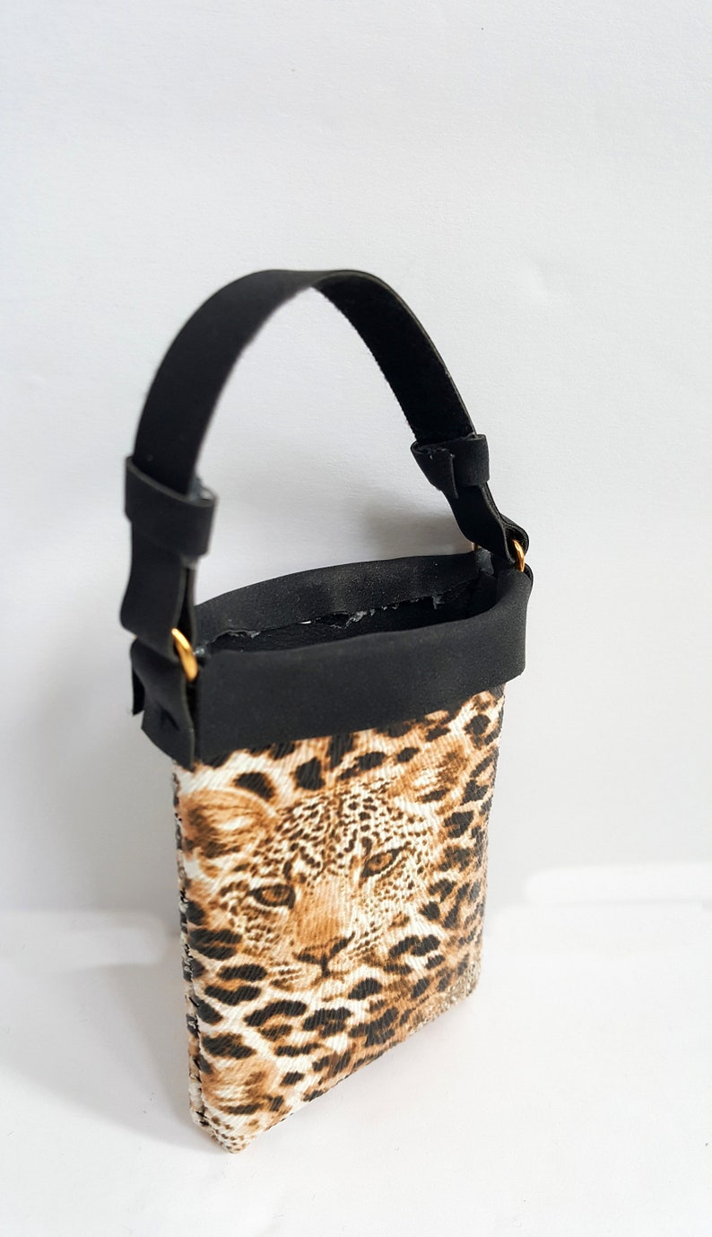 1:6 Scale Doll Handbag, Miniature Cheetah Handbag, Miniature Purse ...