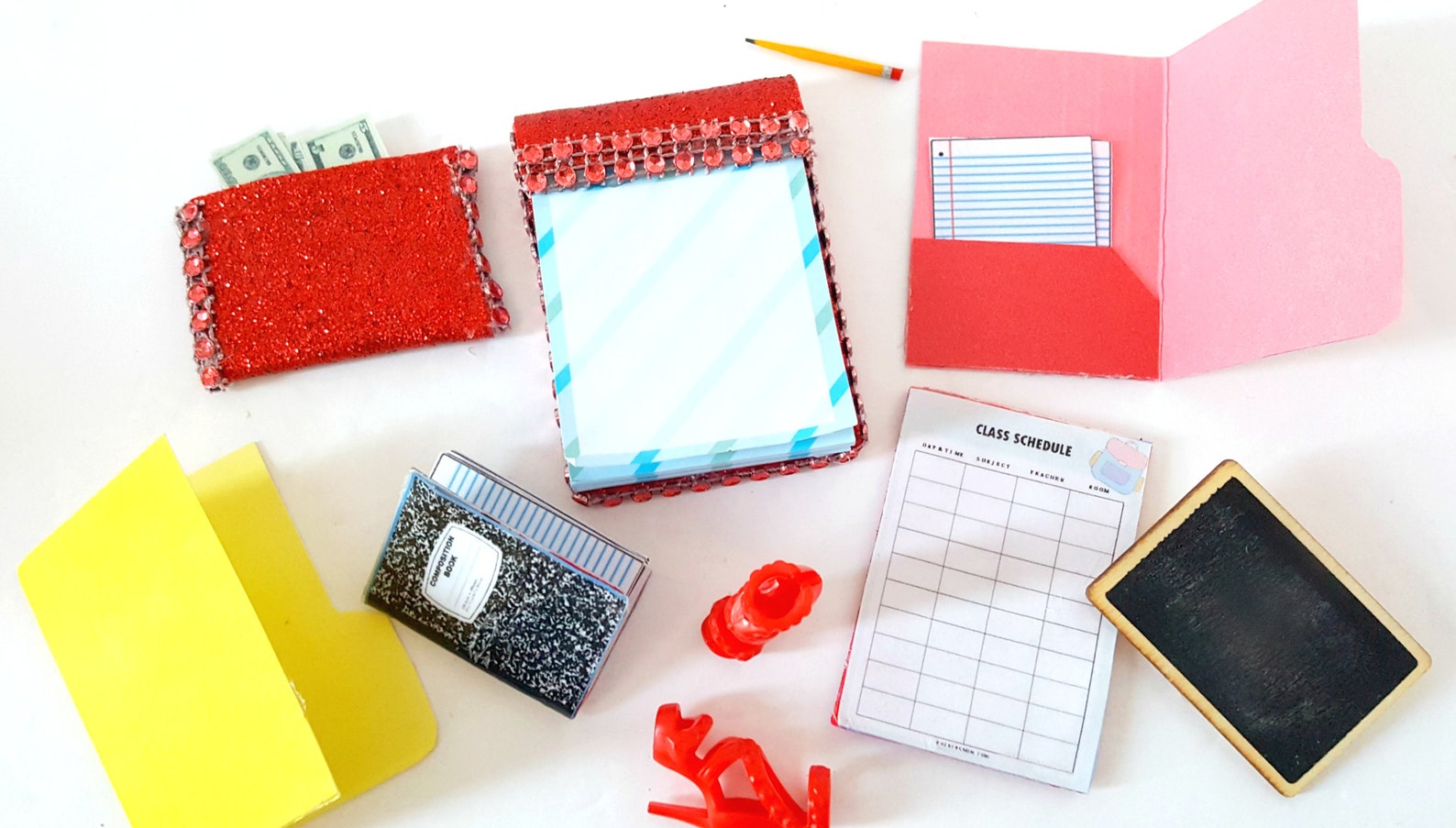 Doll School Supplies, Miniature School Supplies, Dollhouse Miniatures ...