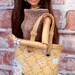 Designer Handbag for Dolls, Miniature Handbag, Doll Purse, 1:6 Scale ...