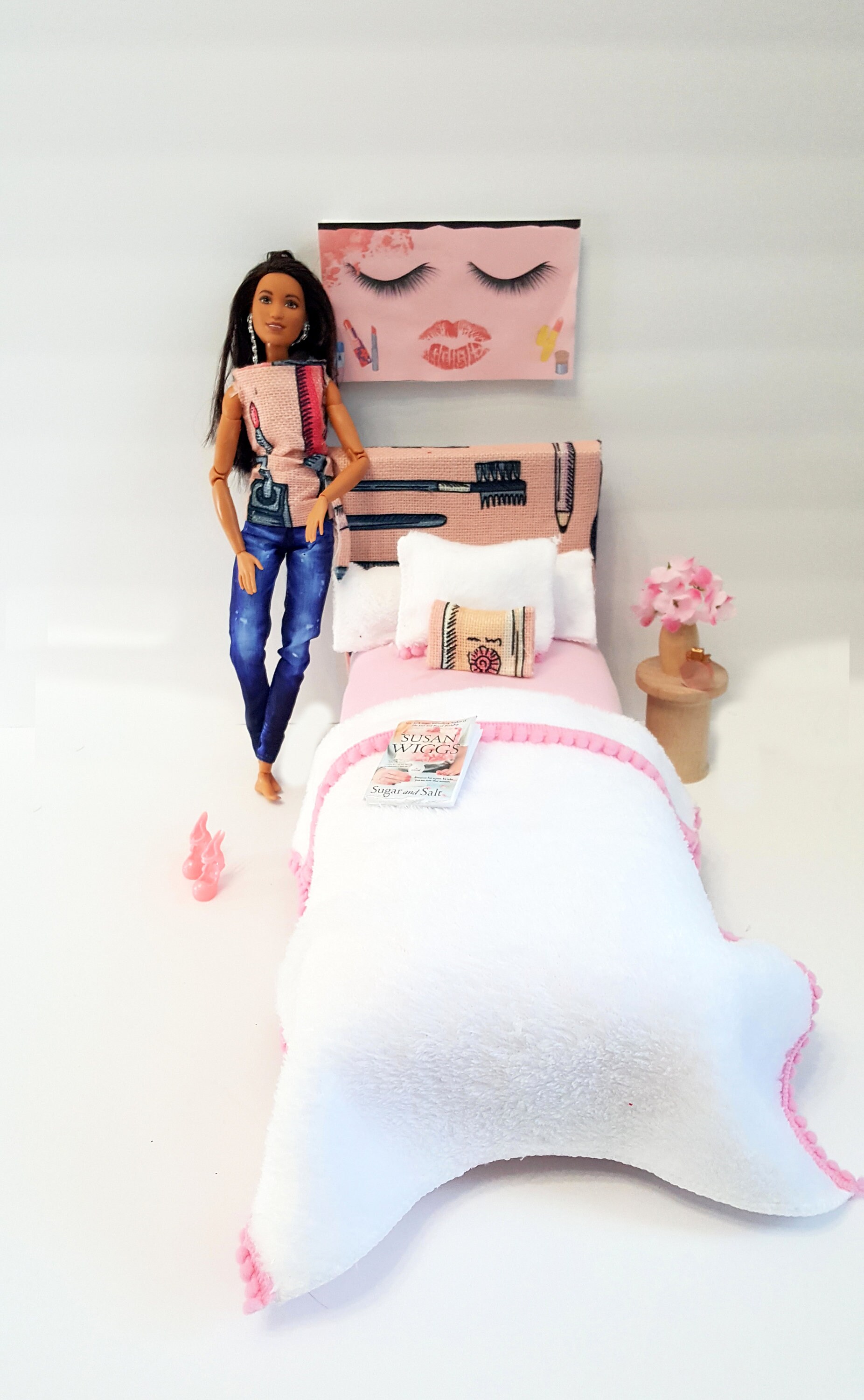 Modern Doll Bedroom Set, Girls Birthday Gift Set, 1:6 Doll Bed - Etsy