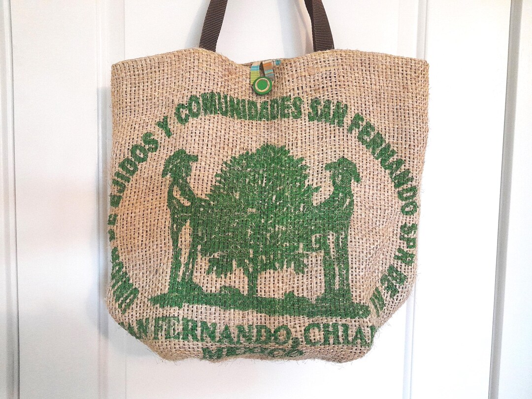 Large Sisal Handbag, Coffee Sack Beach Bag - Etsy
