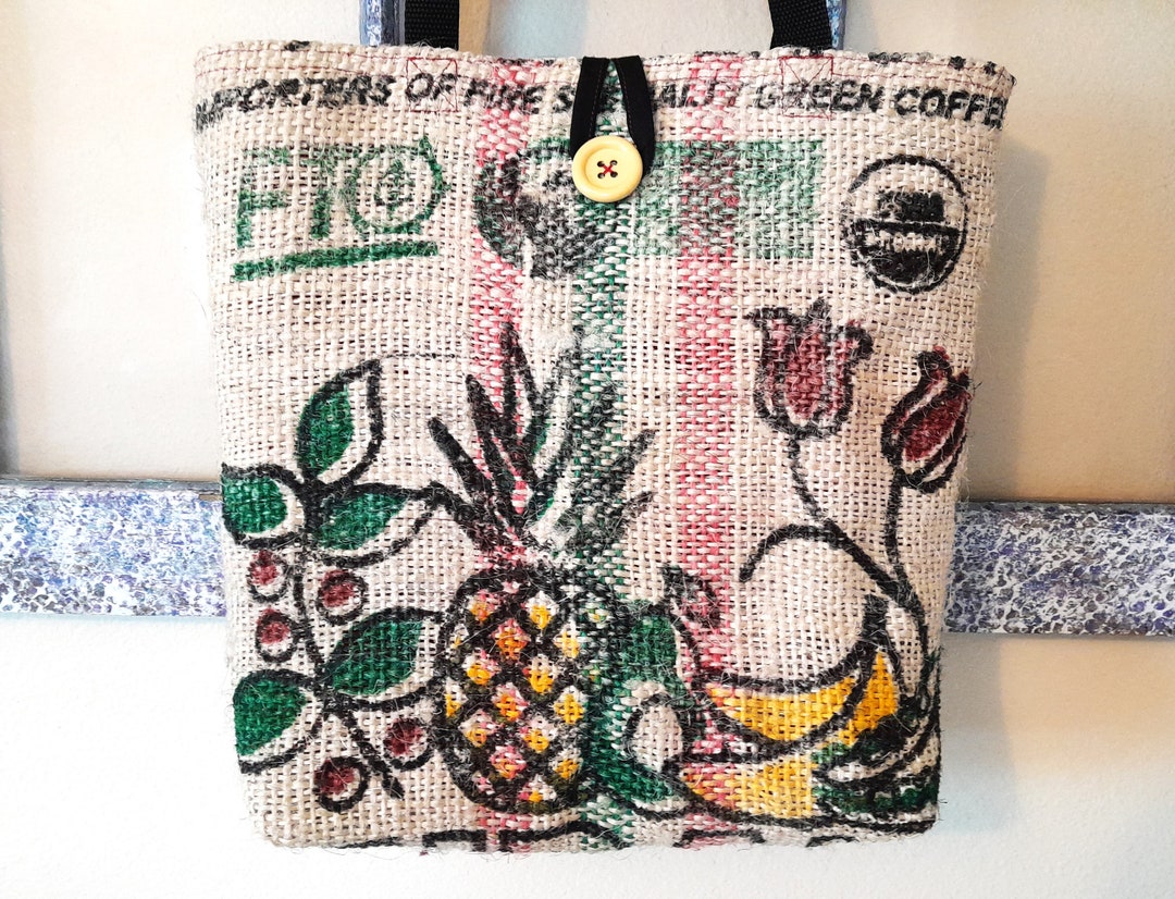 Large Sisal Handbag, Coffee Sack Purse, Beach Bag - Etsy