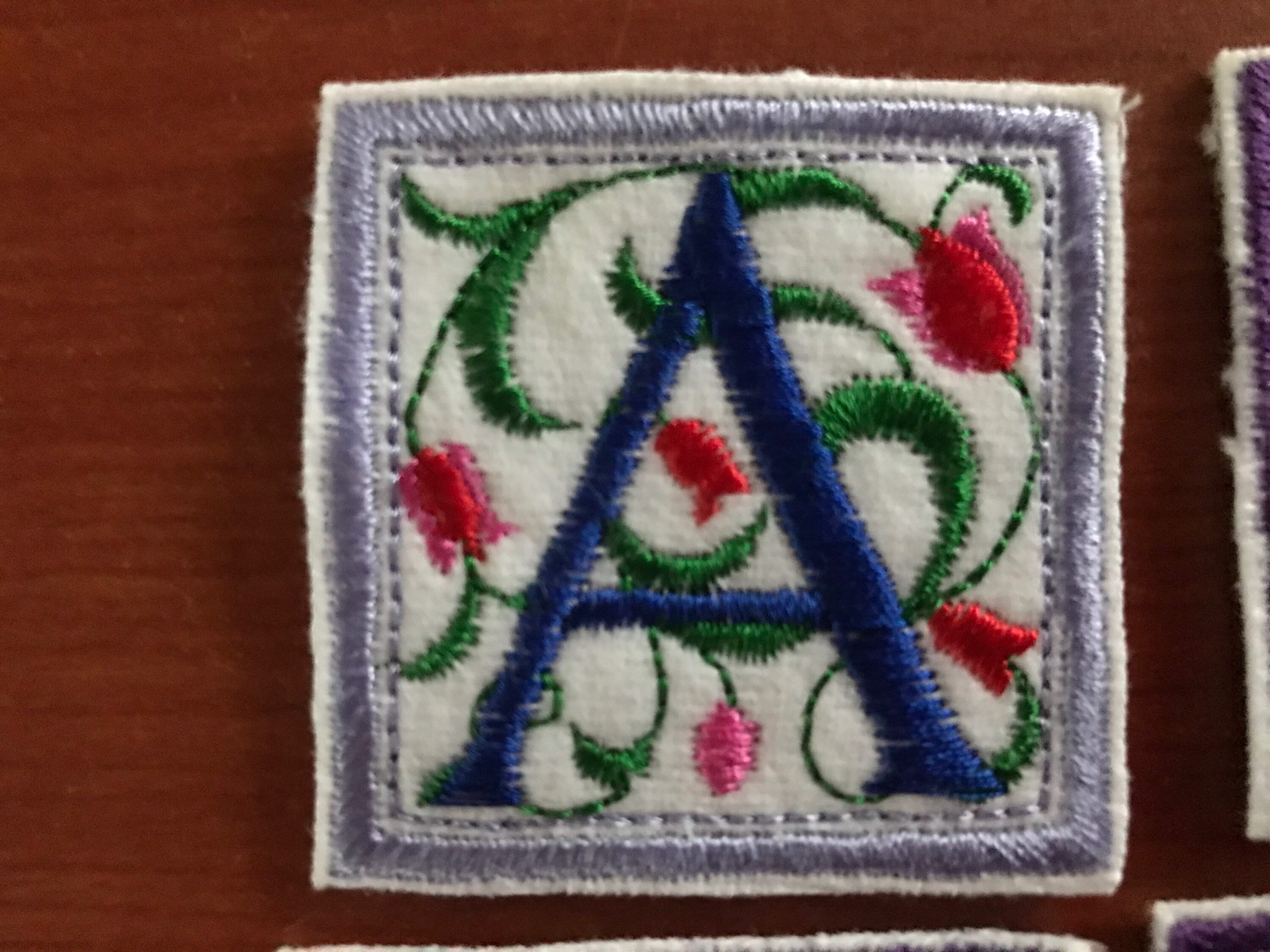 Embroidered Letter Sew on Patches - Etsy