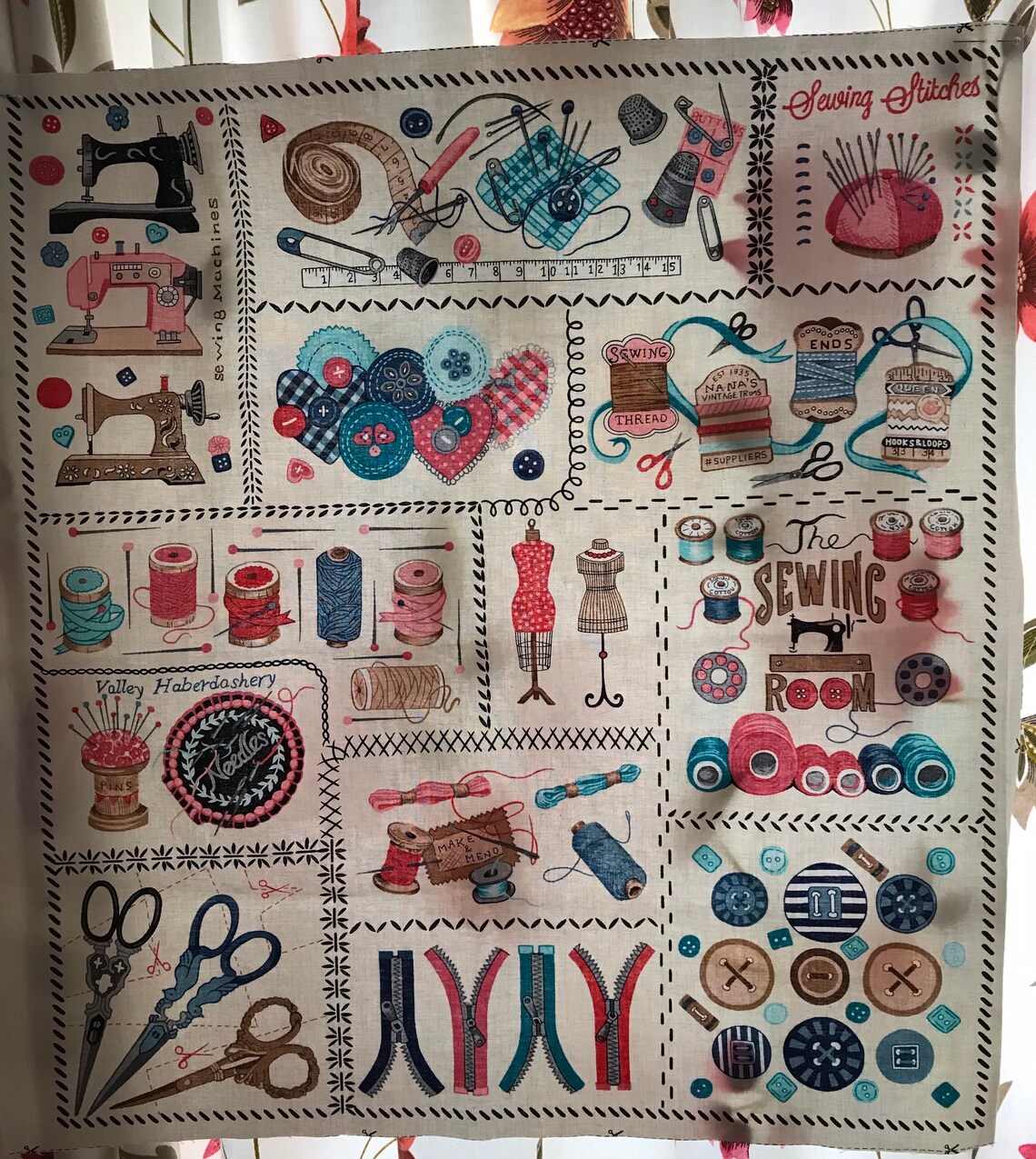 Vintage Sewing Panel by Nutex - Etsy