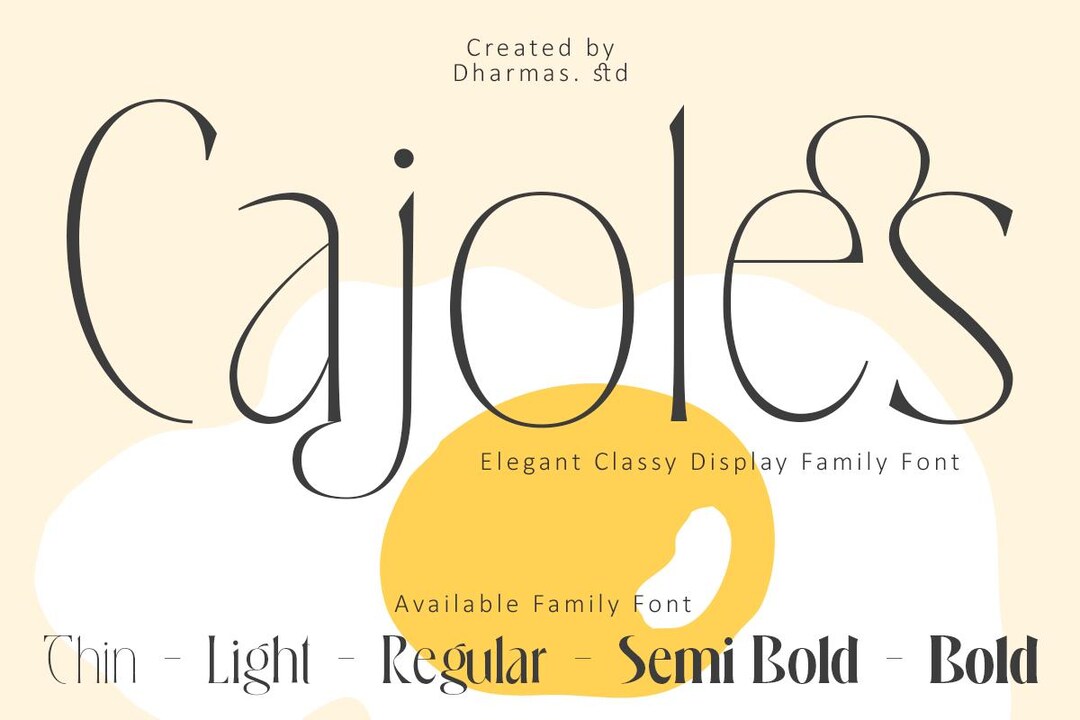 Cajoles - Elegant Serif, Canva Font, Cricut Font, Silhouette Font ...