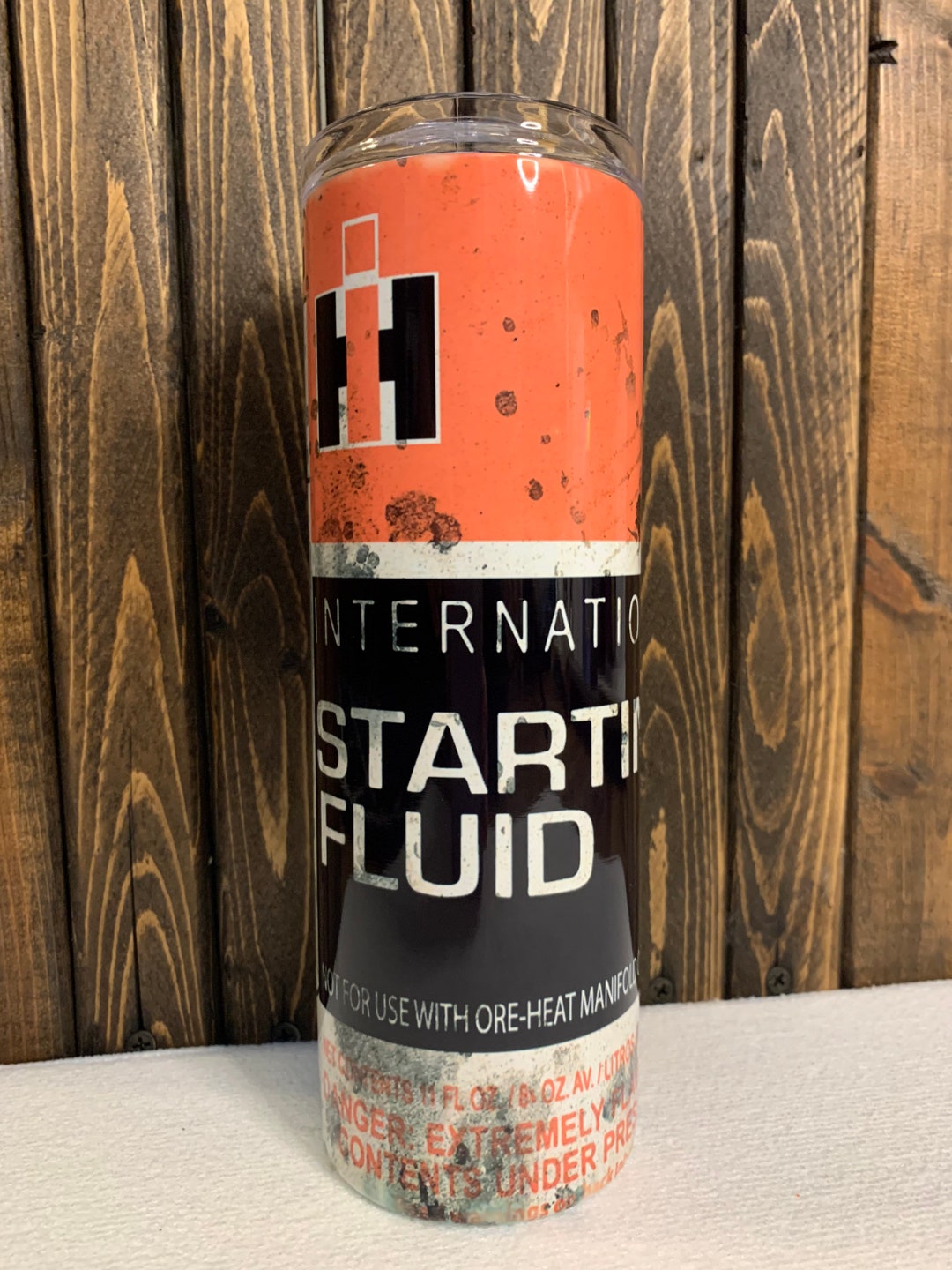 IH Starter Fluid Tumbler / International Harvester Tumbler / Farmer ...