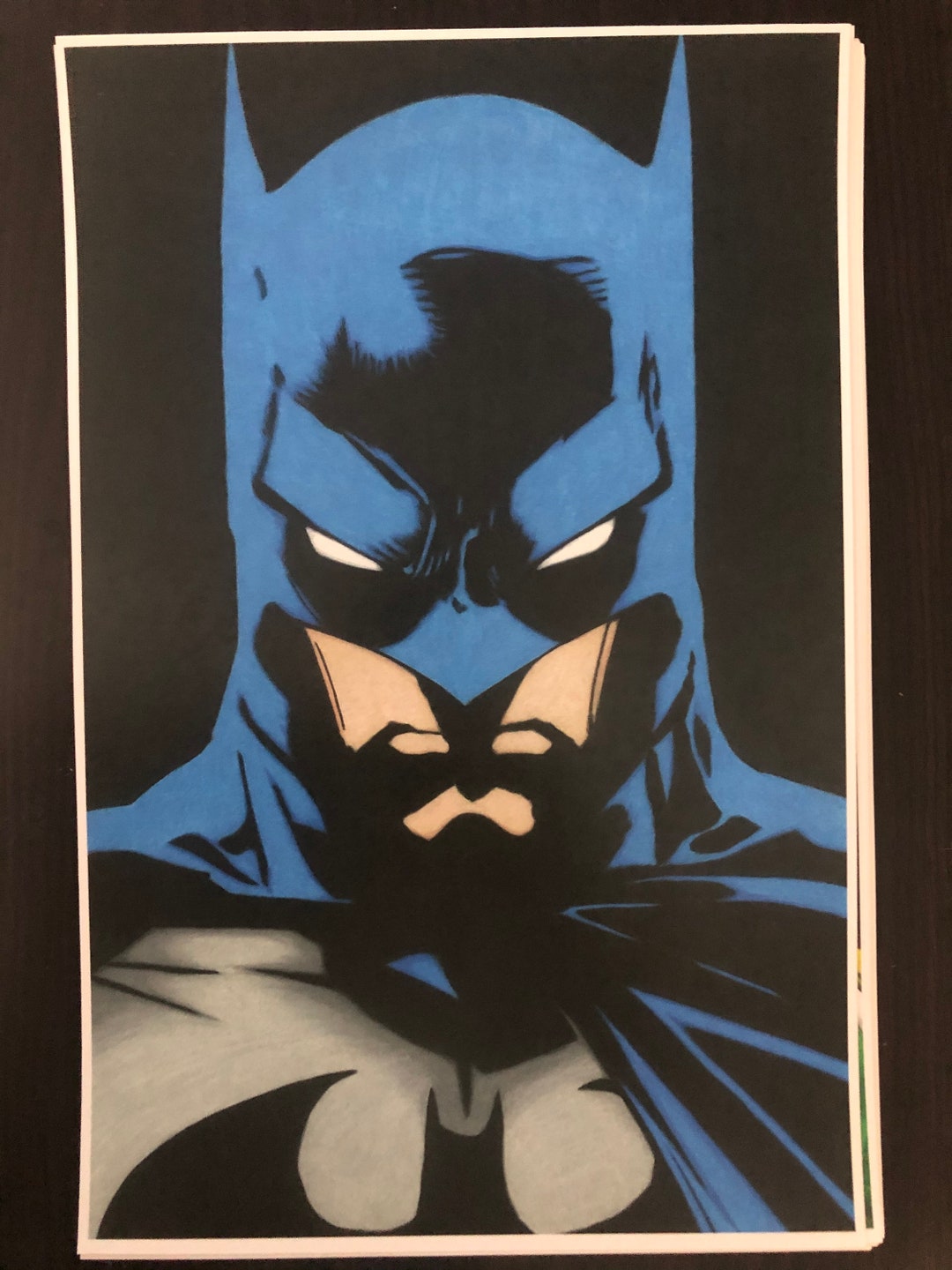 Batman Blue and Gray 11x17 Art Print - Etsy