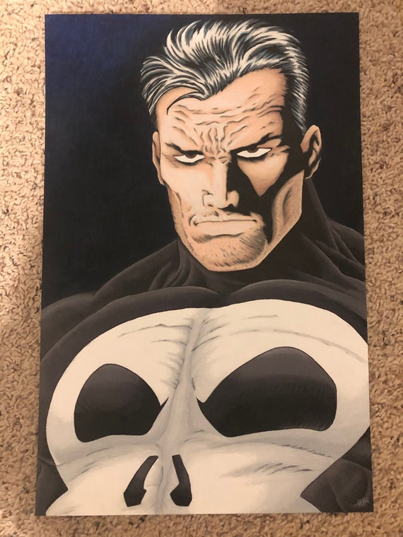 The Punisher Original Drawing - Etsy