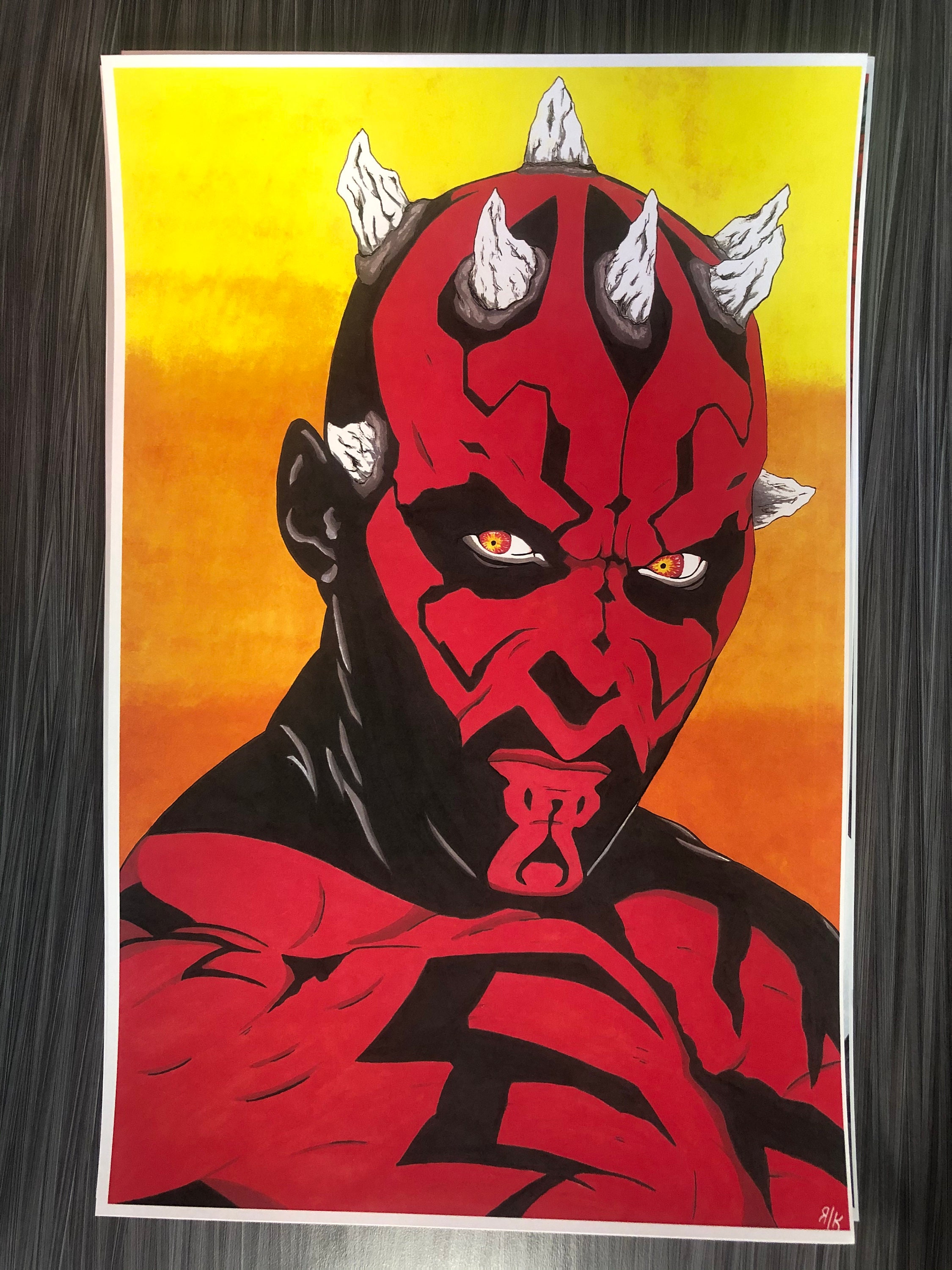 Darth Maul Star Wars 11x17 Art Print - Etsy Denmark