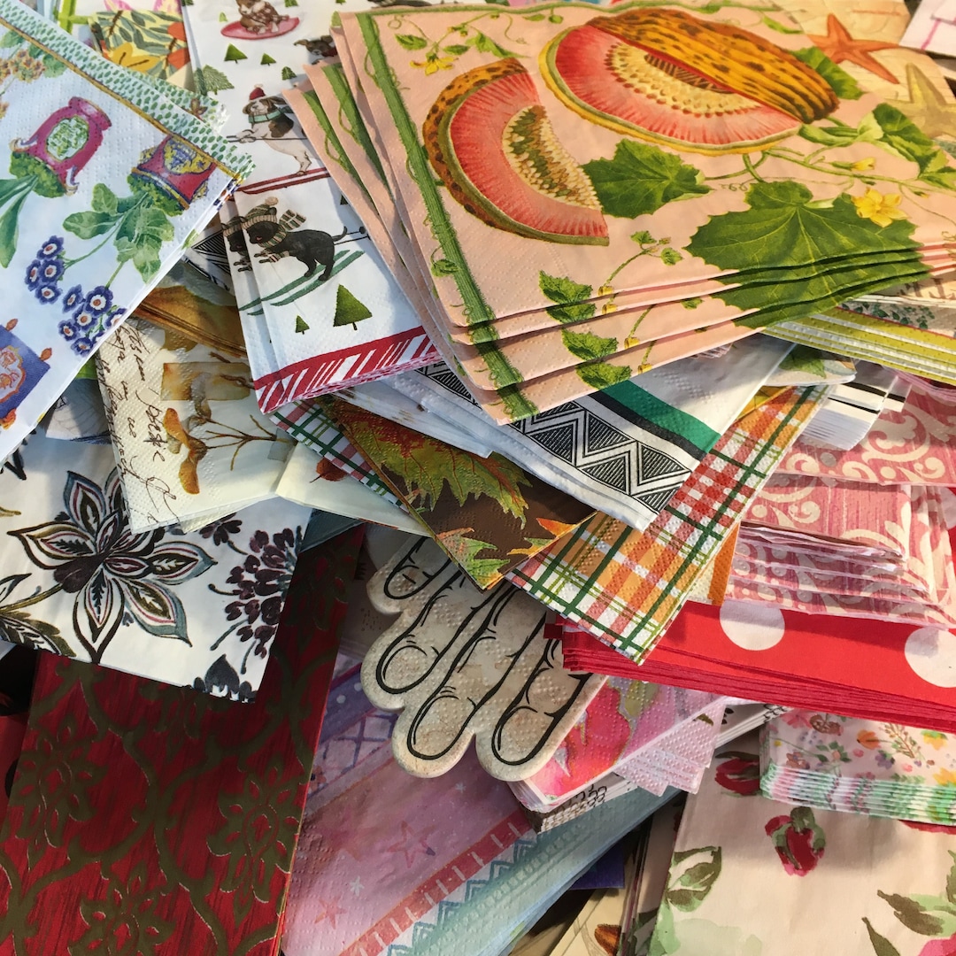 Grab Bag of Assorted Napkins various Package Sizes - Etsy