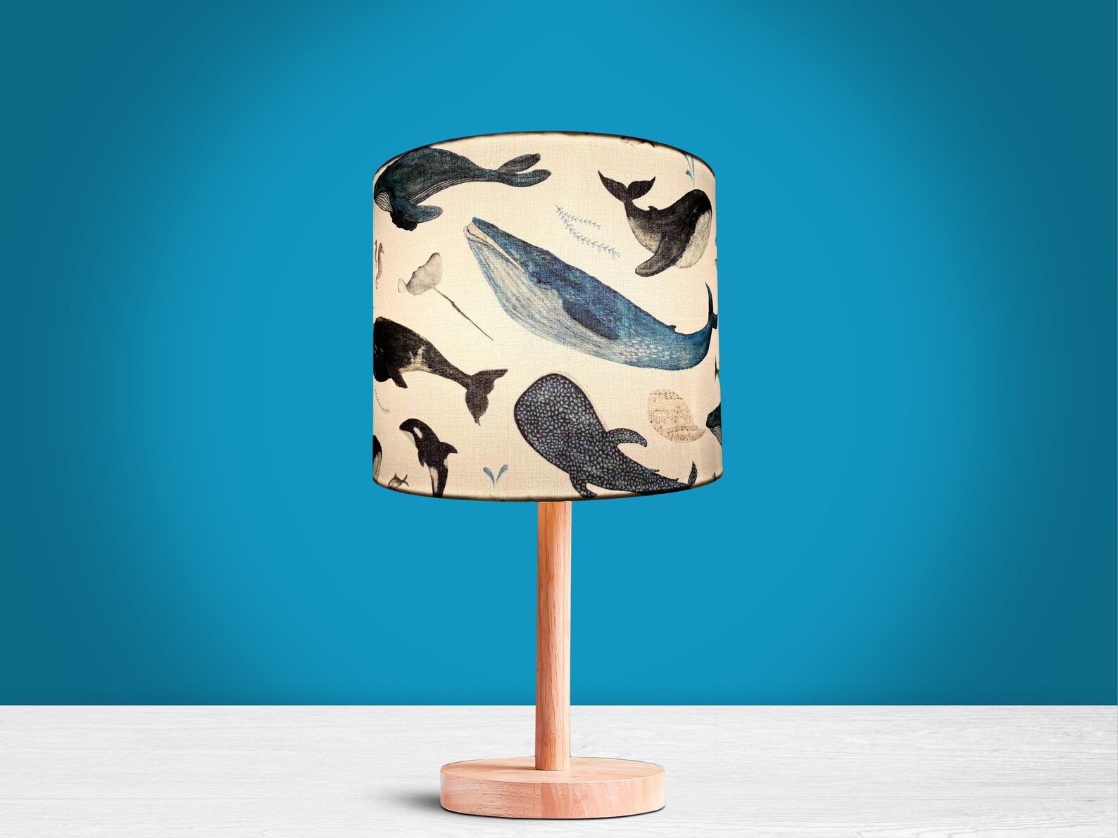 Ocean lampshade handmade lamp shade whales lamp whales | Etsy