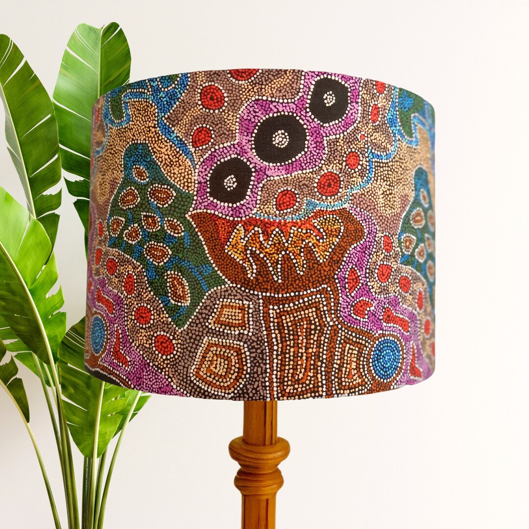 Desert Fringe-rush Indigenous Lamp Shade by Priscilla Napurrurla - Etsy