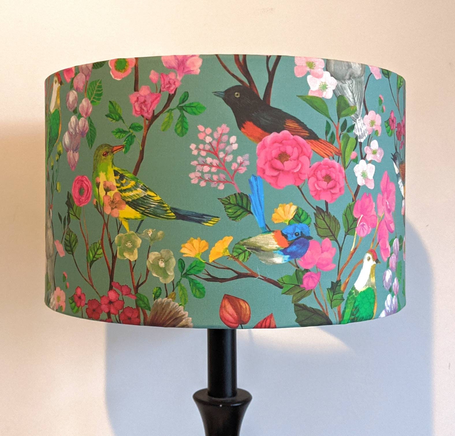 Birds and Flowers Lampshade Light Shades Table Lamp Shade | Etsy