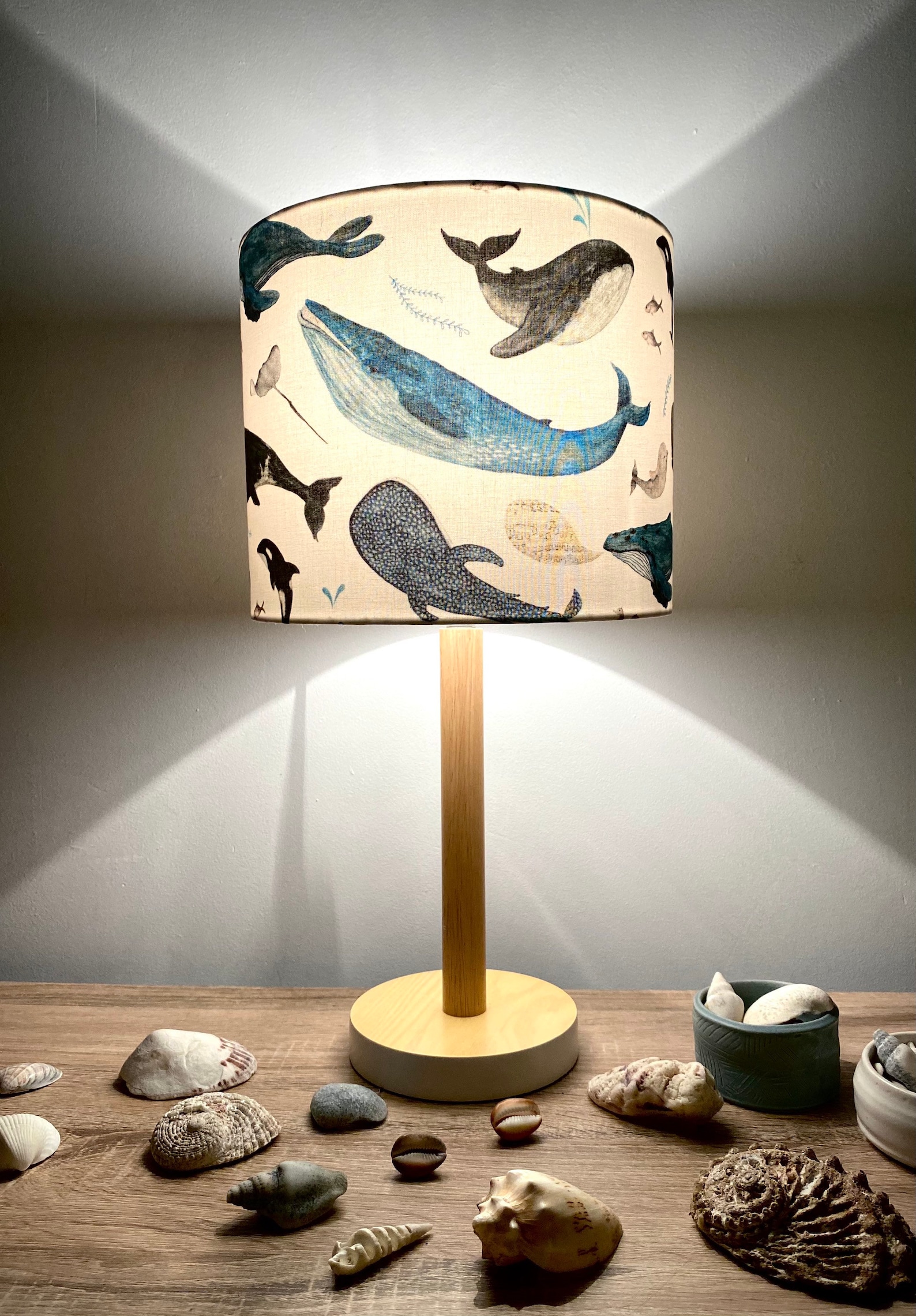 Ocean lampshade handmade lamp shade whales lamp whales | Etsy