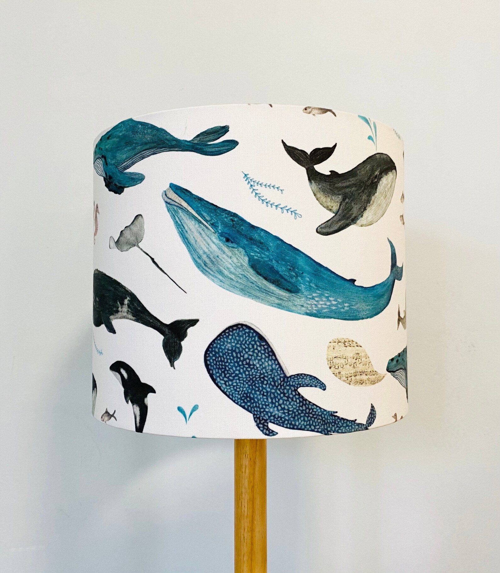 Ocean lampshade handmade lamp shade whales lamp whales | Etsy