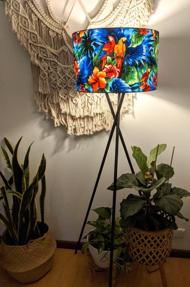 Parrots Lamp Shade Blue and Green Macaw Birds Lamp Shade - Etsy