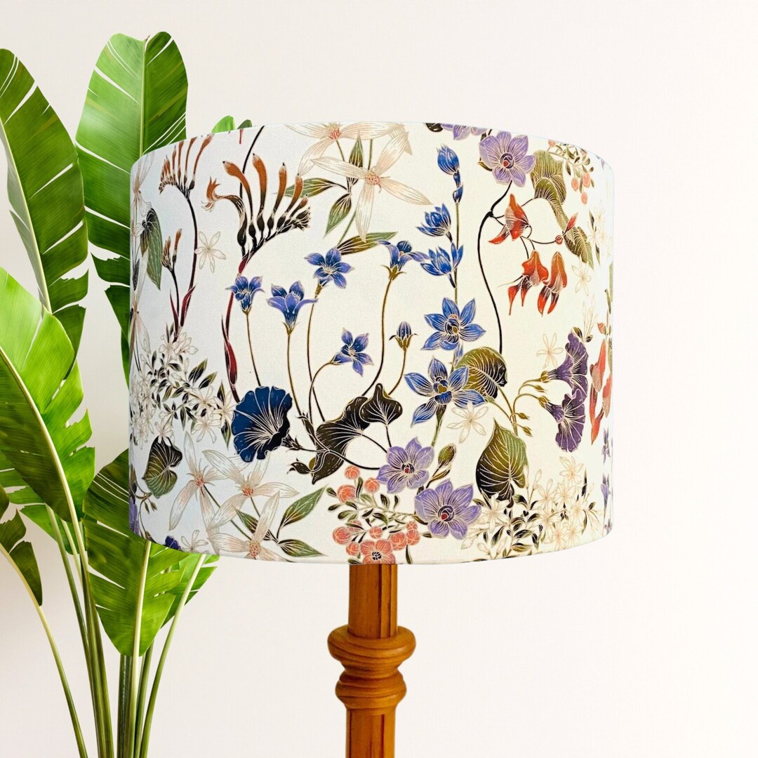 Australian Wild Flowers Off-white Lampshade, Table Lamp Shades, Ceiling ...