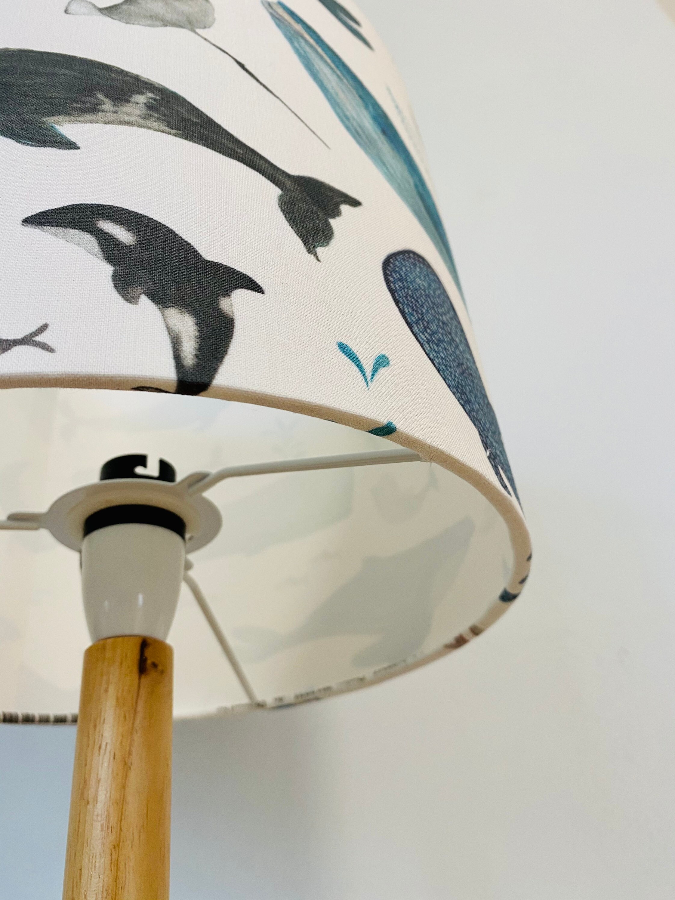 Ocean lampshade handmade lamp shade whales lamp whales | Etsy