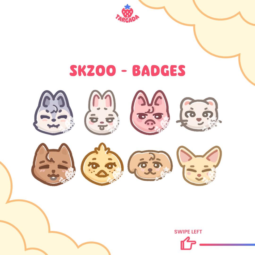 Sub Twitch Badges - SKZOO (pack of 8) - Etsy