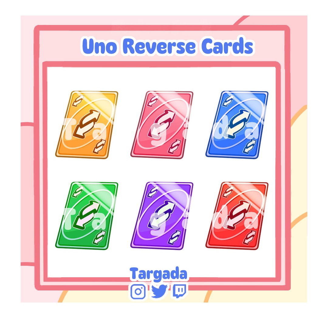 Sub Twitch Emotes Uno Revers Card animated - Etsy
