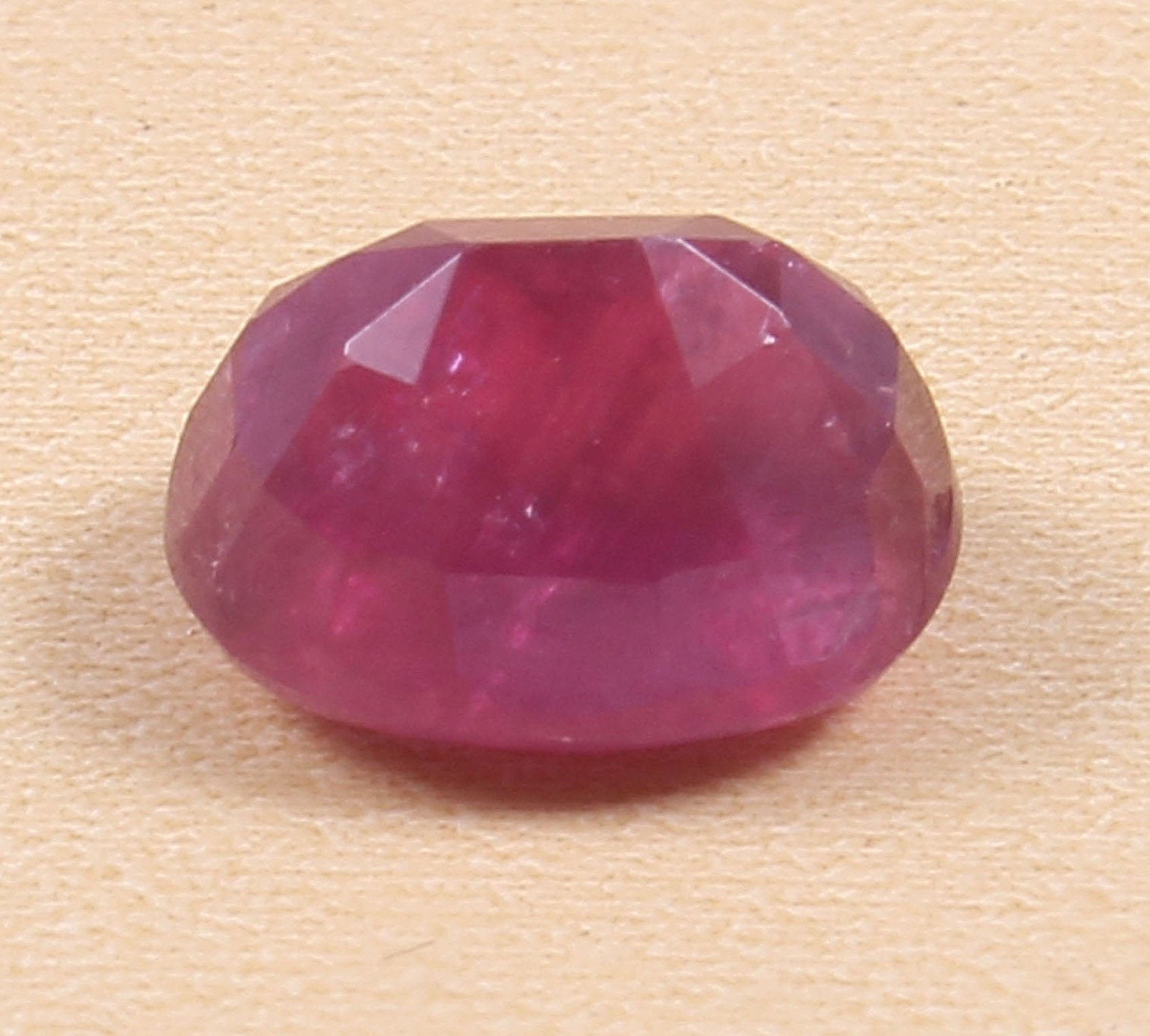 1.75 Carat Certified Natural Ruby Oval Cut Gemstone Untreated | Etsy