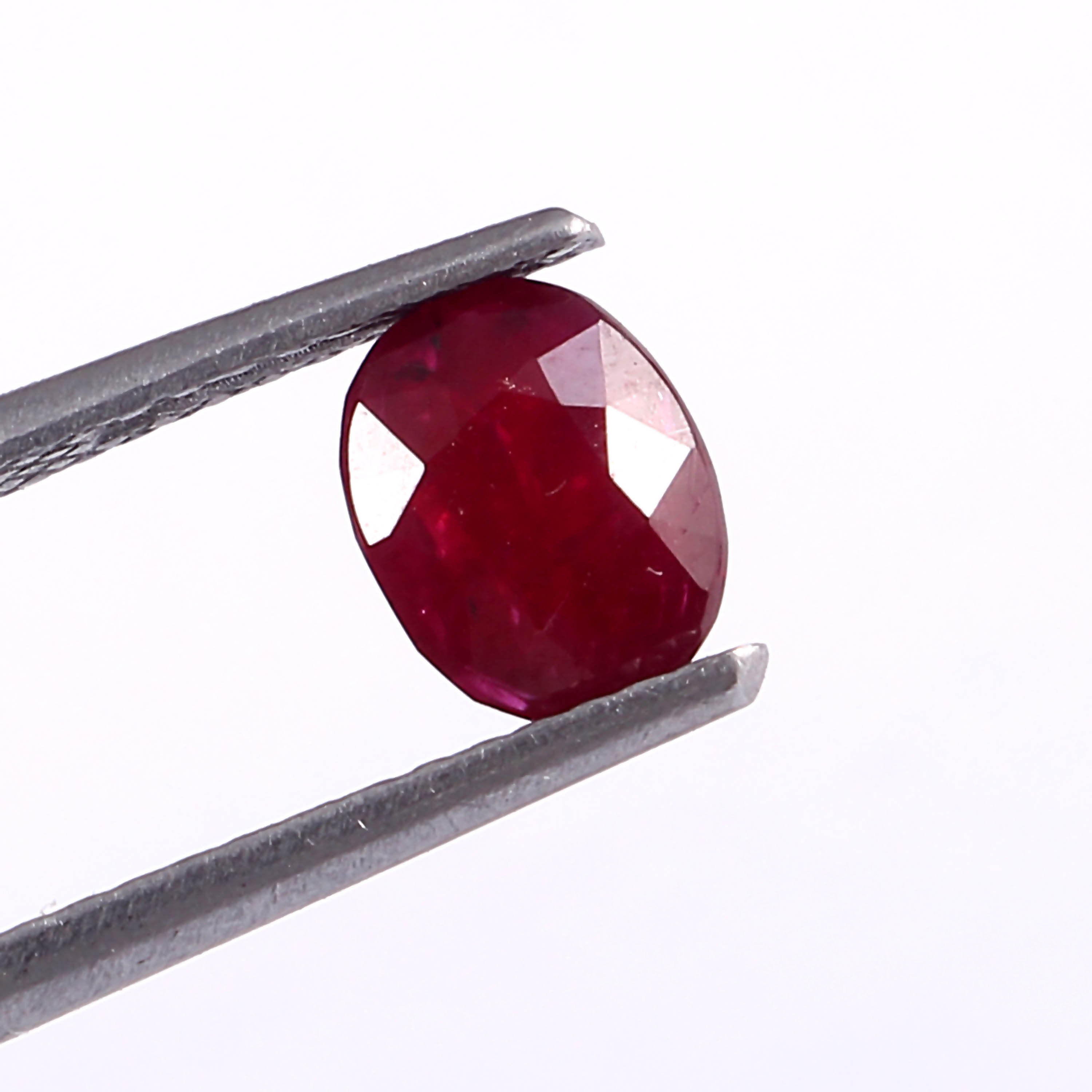 1.10 Carat Natural Certified Ruby oval shape faceted loose | Etsy