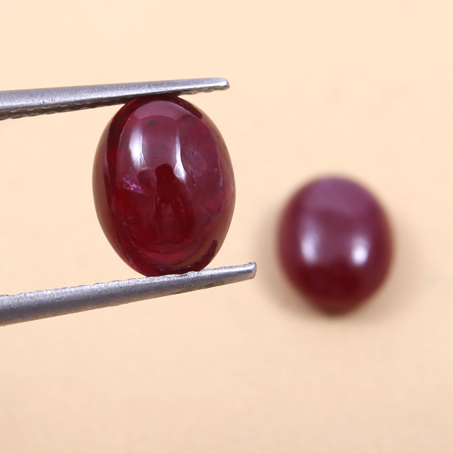 8.90X6.75 MM Certified Natural Ruby Oval Pair Gemstone - Etsy