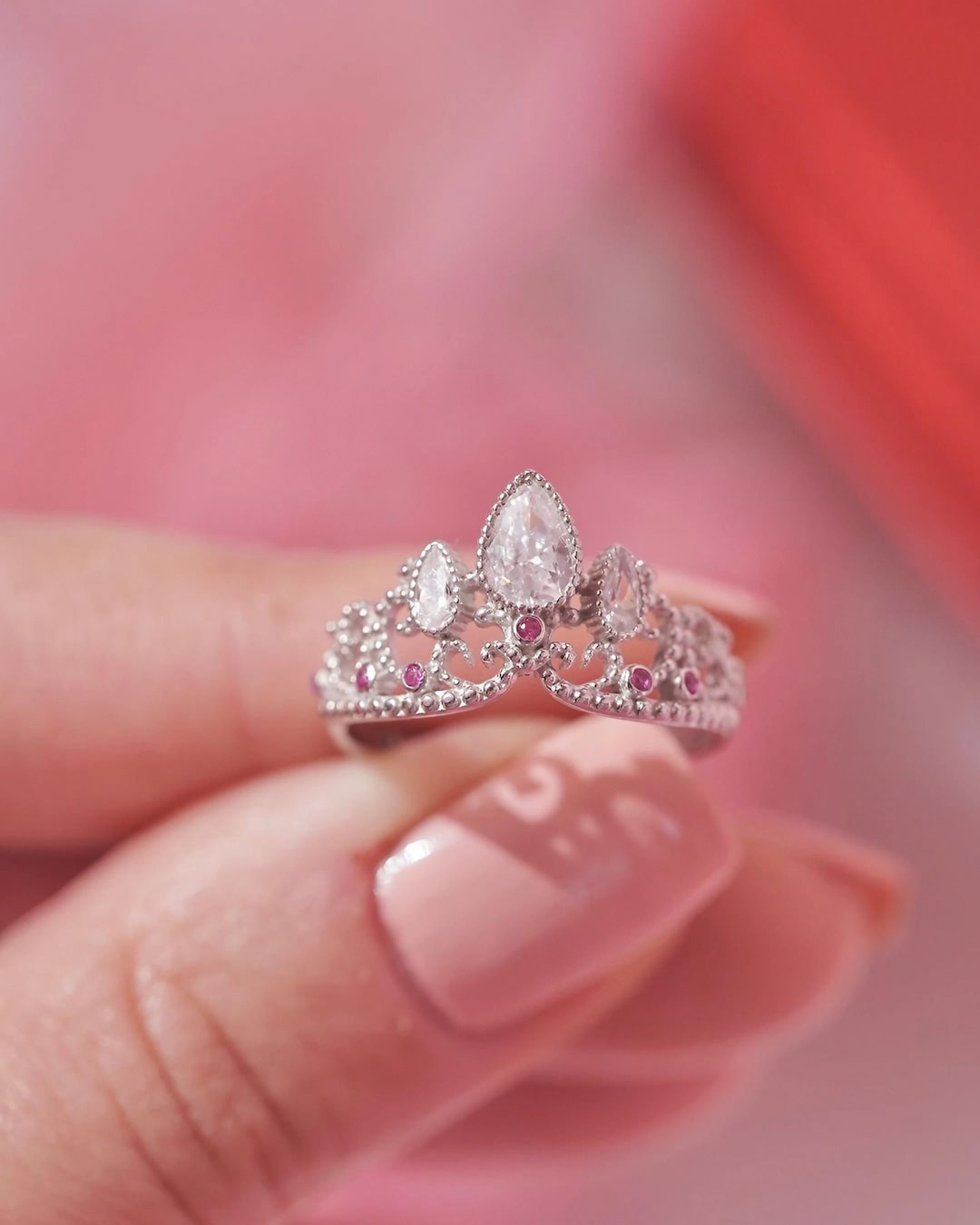 Rapunzel Crown Ring Princess Rings Gold and Silver Ring - Etsy