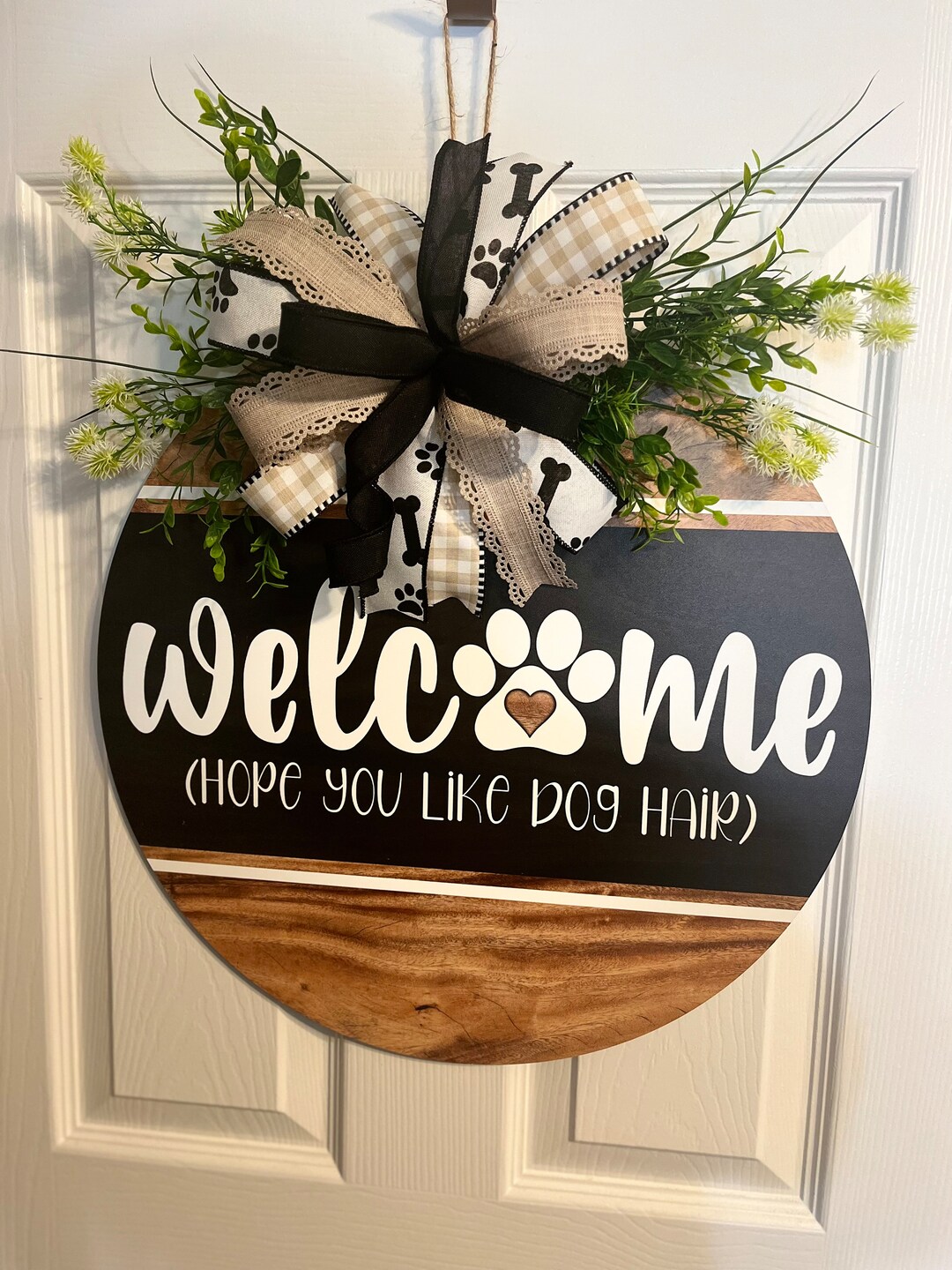 Welcome Door Hanger - Etsy