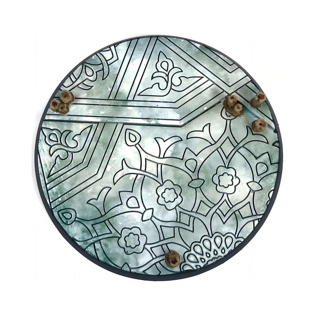 80mm Painted Miniatures Bases - WHITE SANCTUARY - Round 3D Resin Scenic ...