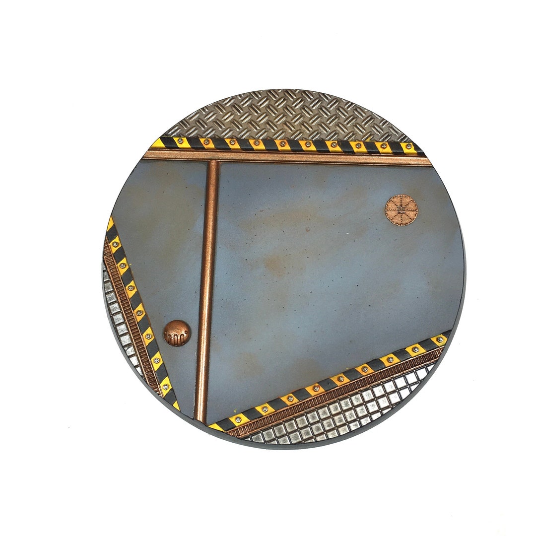 100mm Base for Miniatures, Painted METAL INDUSTRY, 1 Wargaming and Role ...
