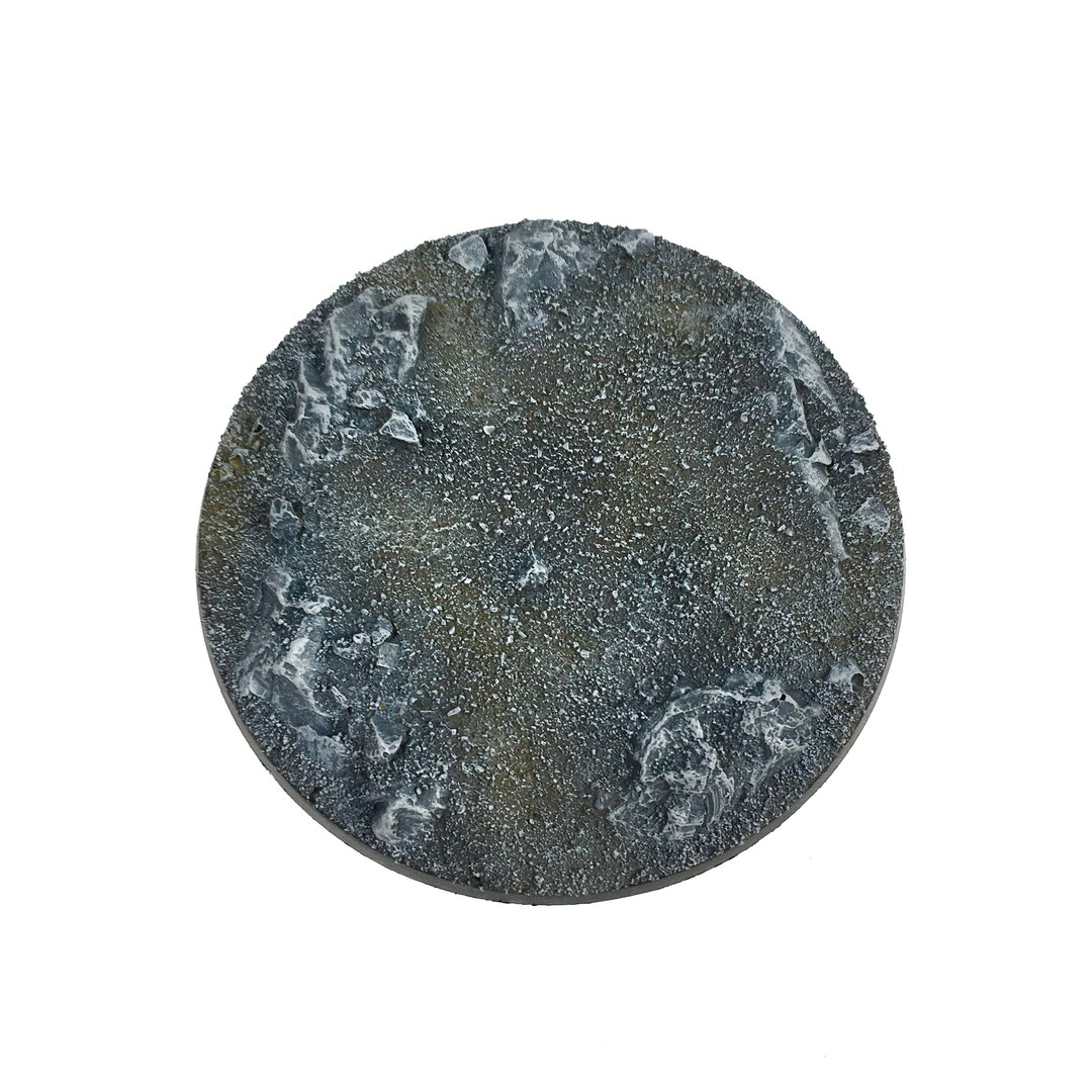 100mm Base for Miniatures, Painted ASH ROCKS, 1 Wargaming and Role ...