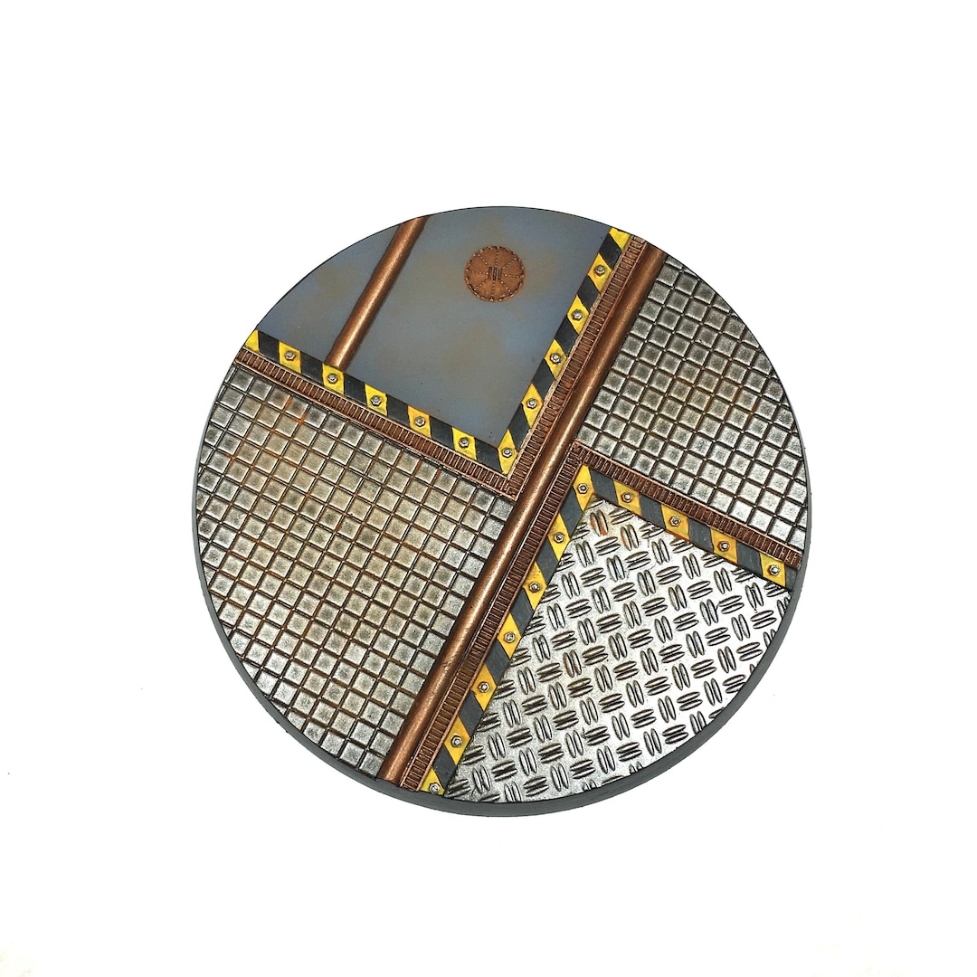 90mm Base for Miniatures, Painted METAL INDUSTRY, 1 Wargaming and Role ...