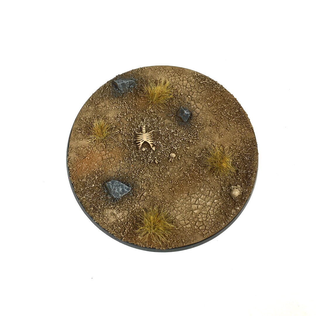 80mm Painted Miniatures Base - EARTH - Round 3D Resin Scenic Figure ...