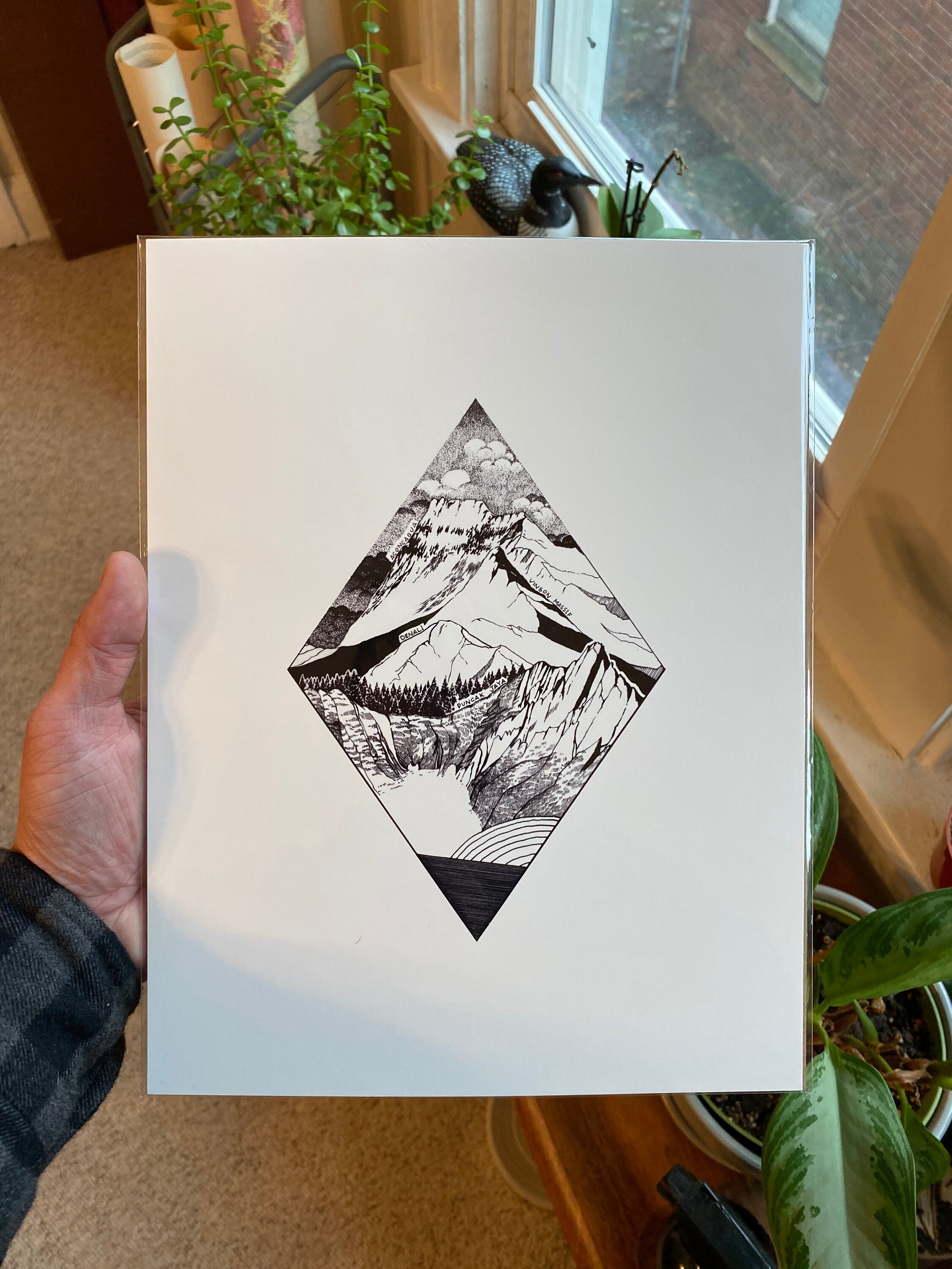 7 Summits (4 Out of 7) Illustration Print - Etsy