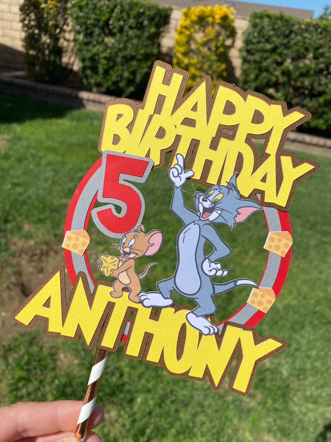 Tom and Jerry, Tom and Jerry Cake Topper, Tom and Jerry Party, Tom and ...