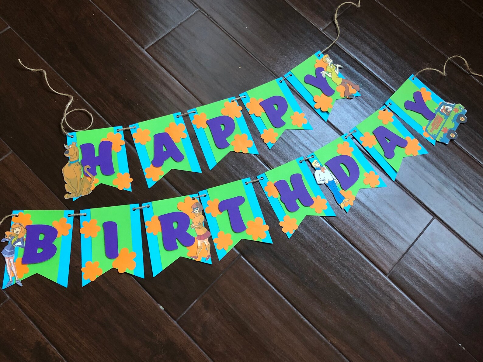 Scooby-doo Banner, Scooby Doo Birthday Banner, Scooby-doo, Scooby-doo ...