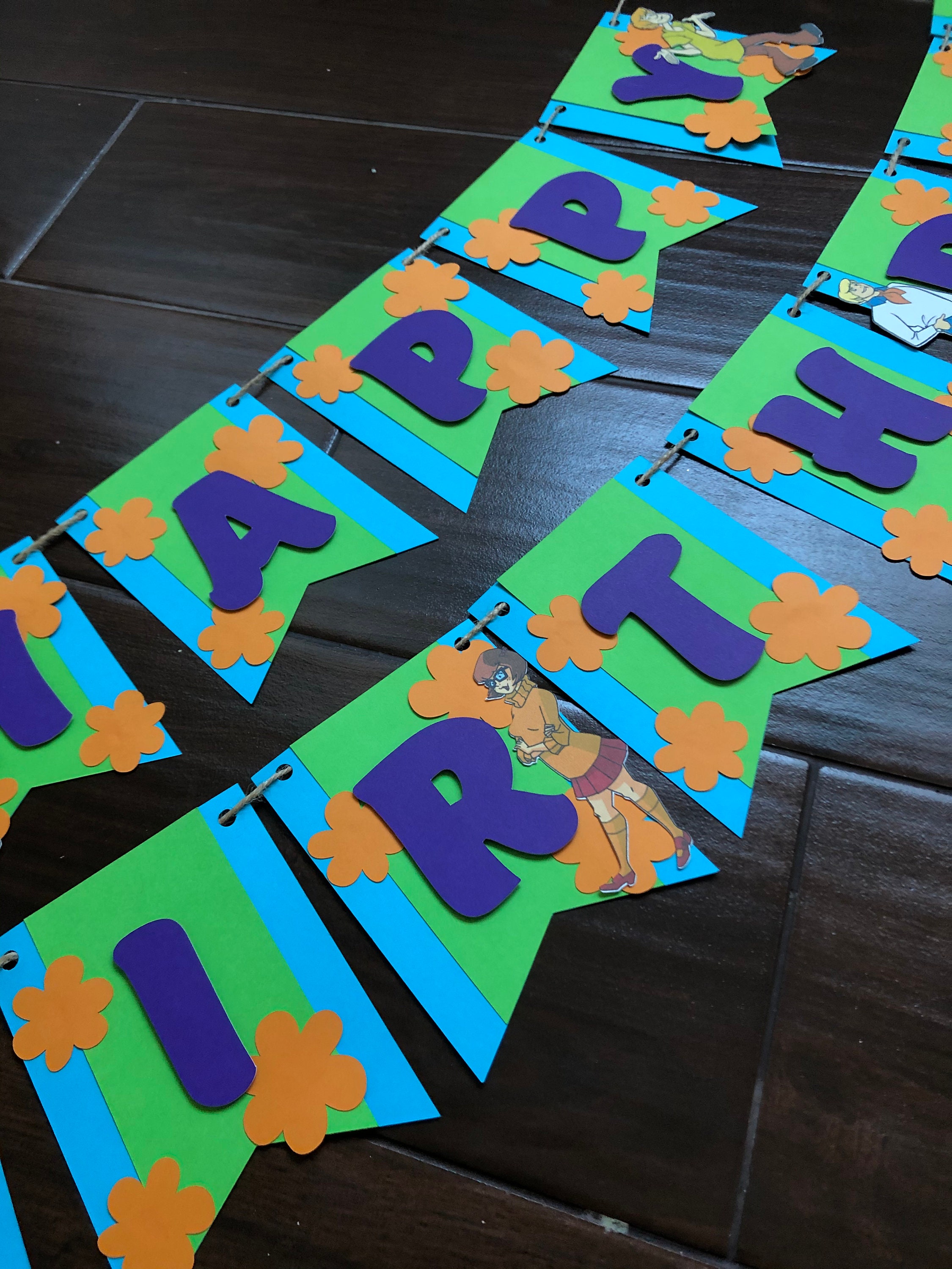 Scooby-doo Banner, Scooby Doo Birthday Banner, Scooby-doo, Scooby-doo ...