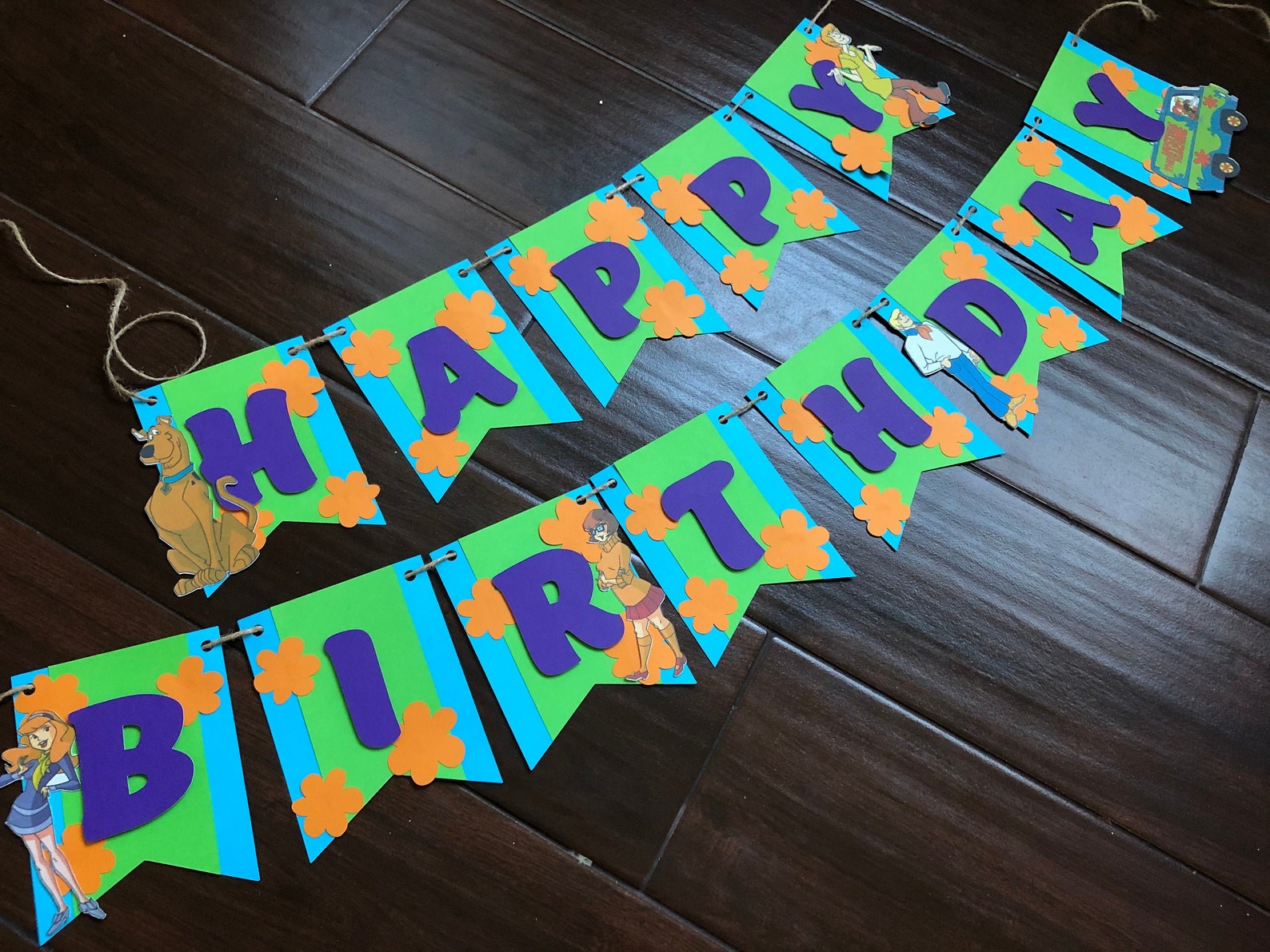 Scooby-doo Banner, Scooby Doo Birthday Banner, Scooby-doo, Scooby-doo ...