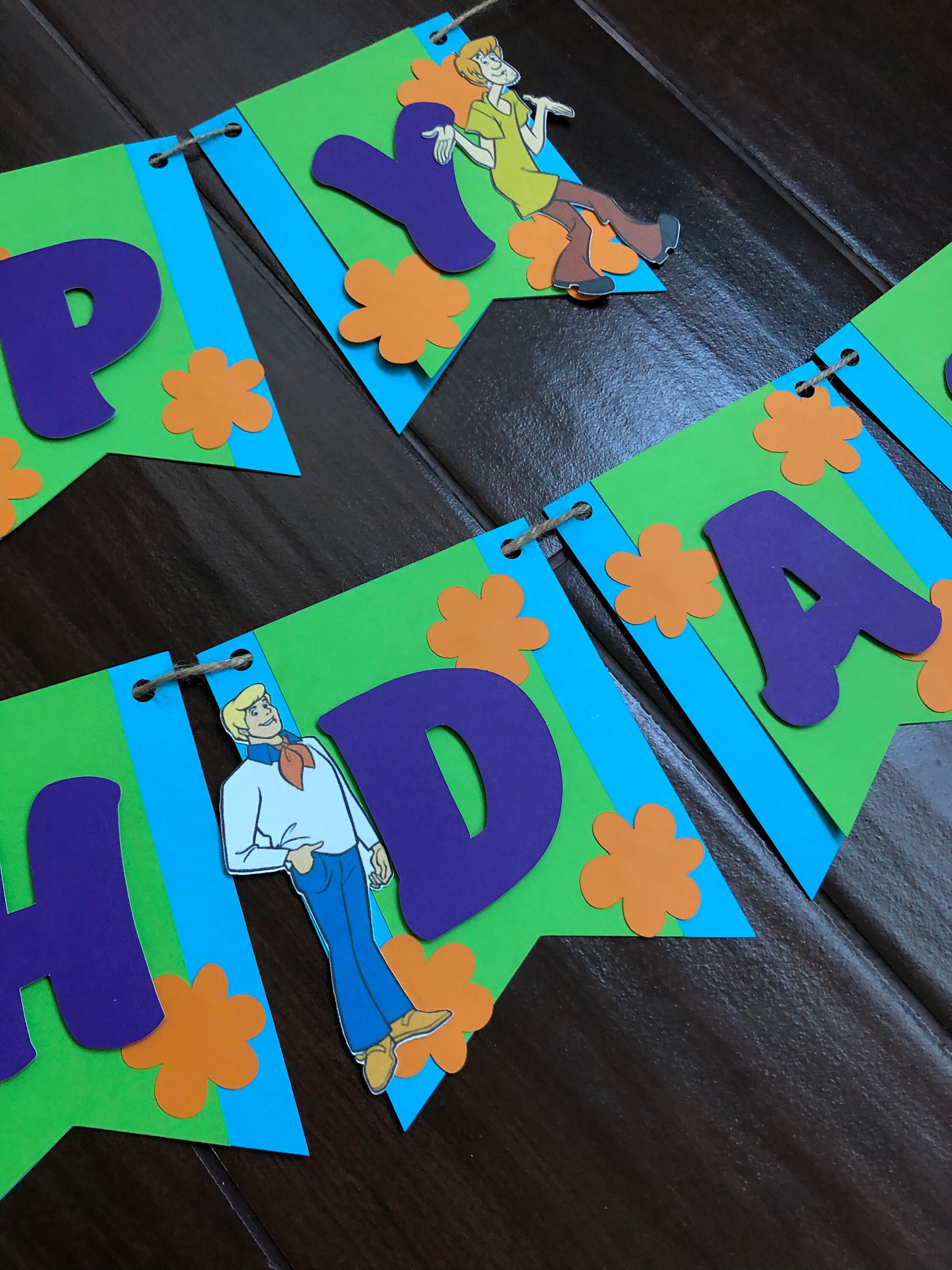 Scooby-doo Banner, Scooby Doo Birthday Banner, Scooby-doo, Scooby-doo ...