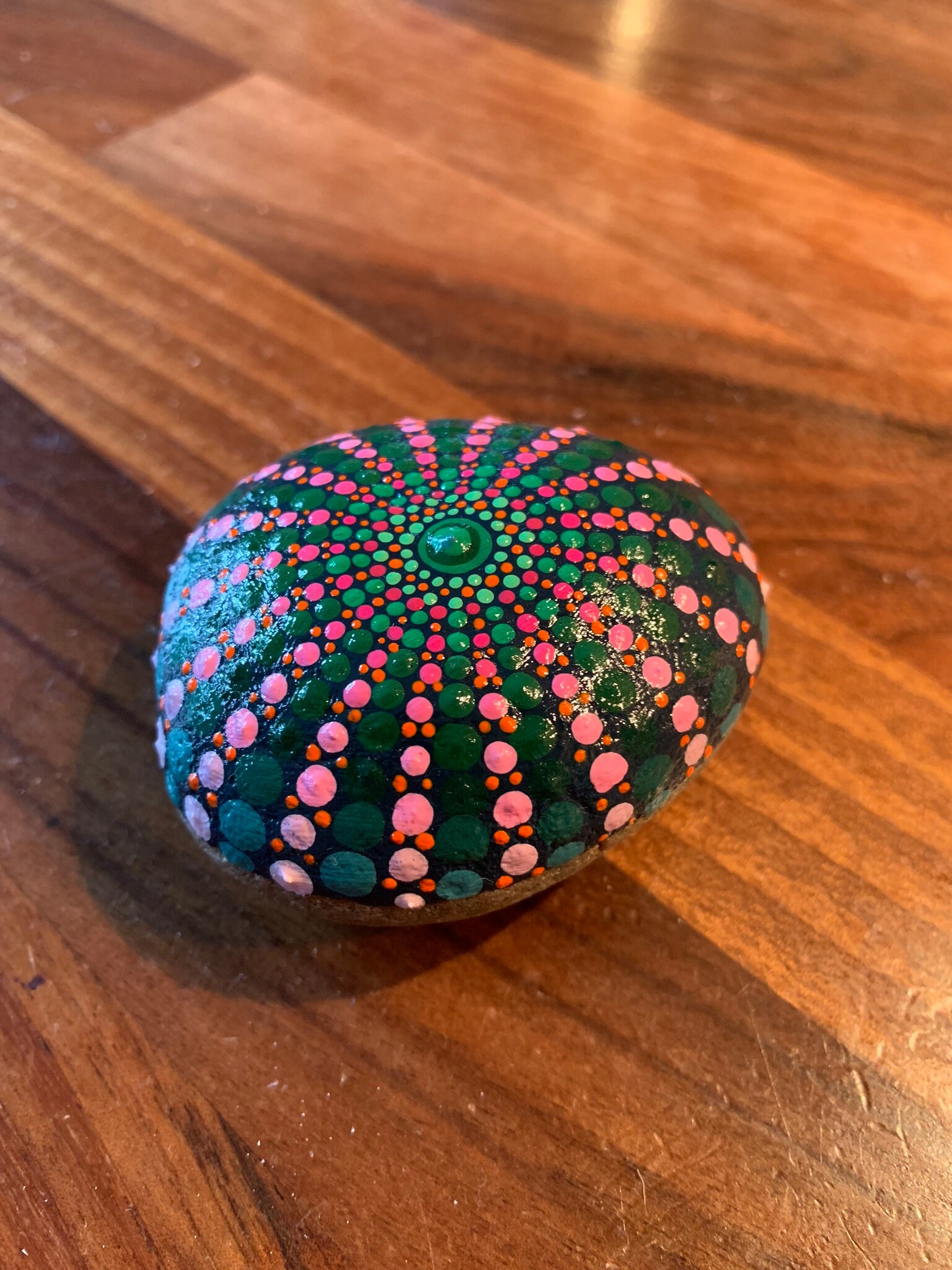 Hand Painted Mandala Stone One Off - Etsy