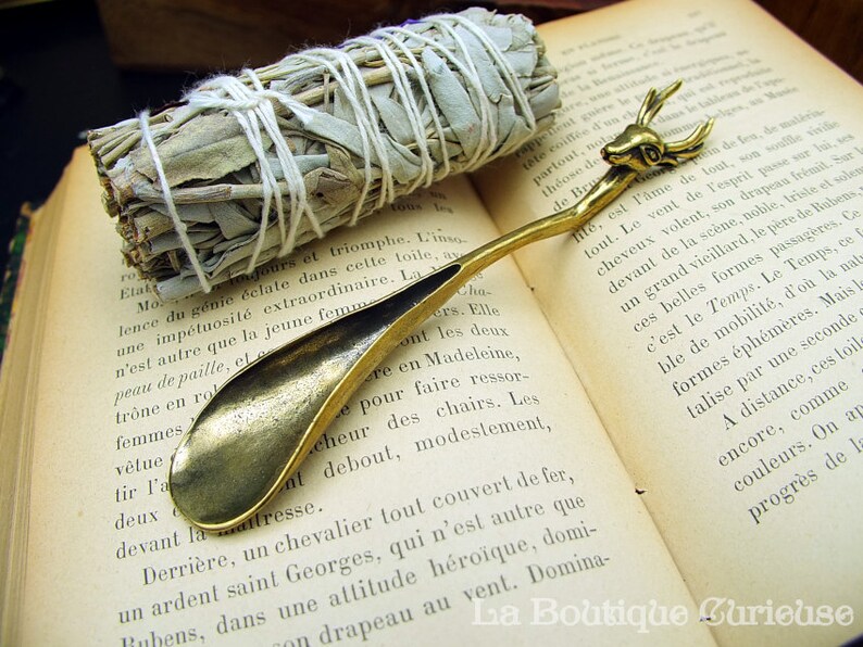 Brass Cernunnos Wicca Altar Ritual Tool Spoon - Etsy