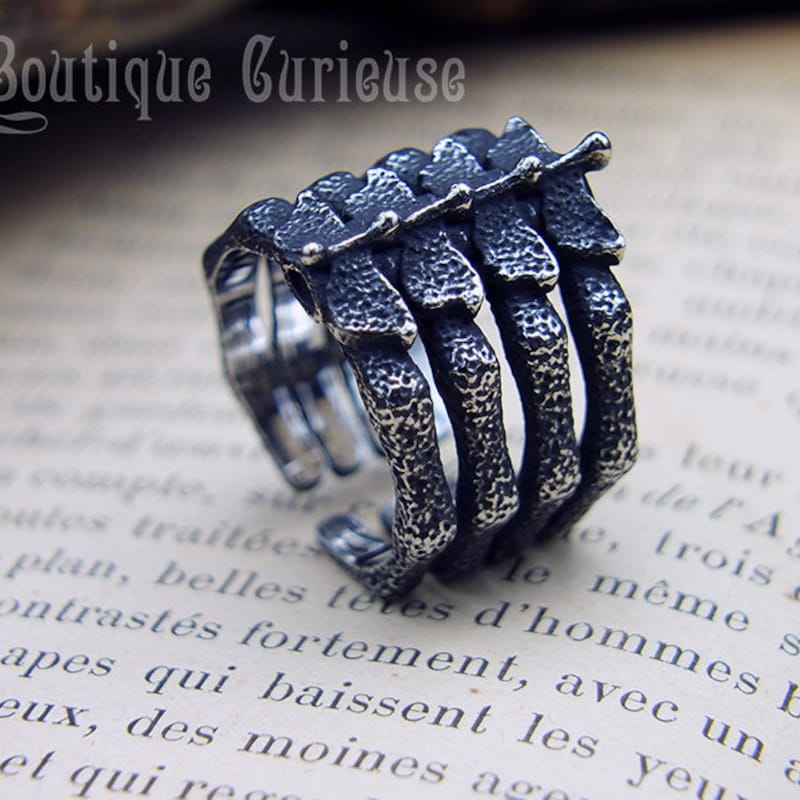 Skeleton Ribs Cage Ring - Etsy UK