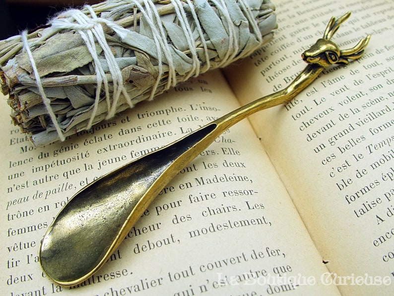 Brass Cernunnos Wicca Altar Ritual Tool Spoon - Etsy